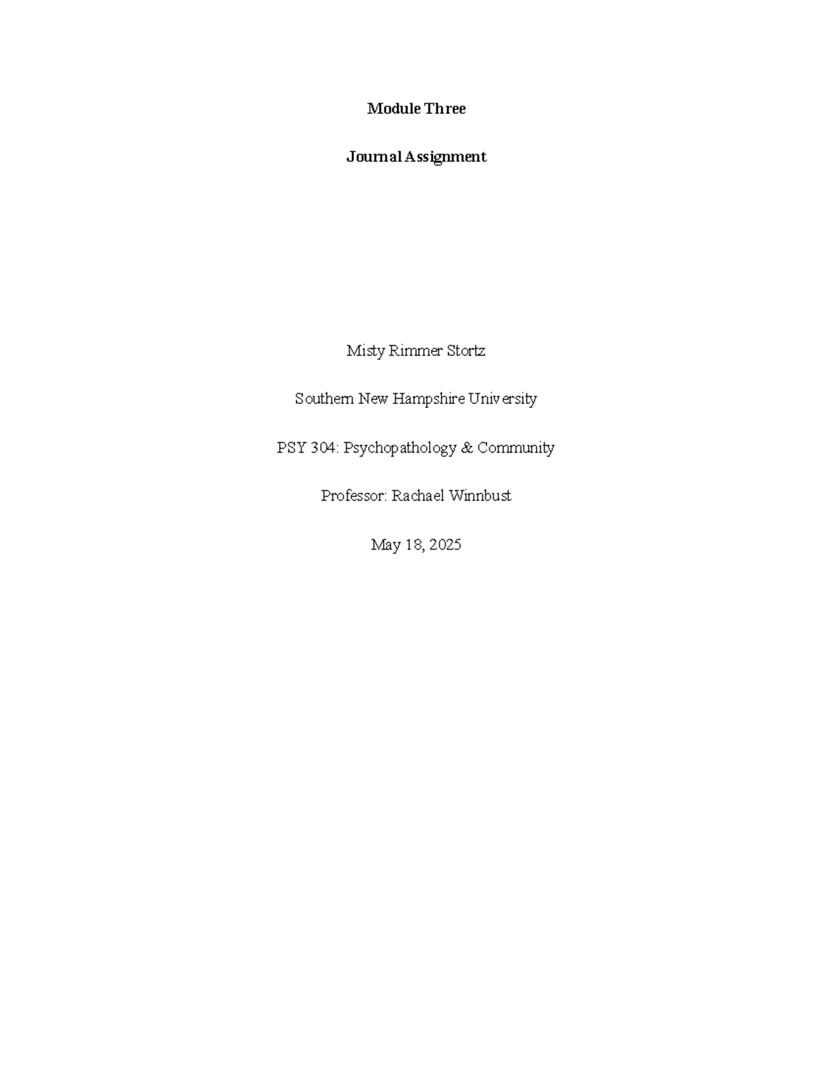 PSY 304 Module 2 Journal Assignment: Evaluating Research Credibility - Studocu