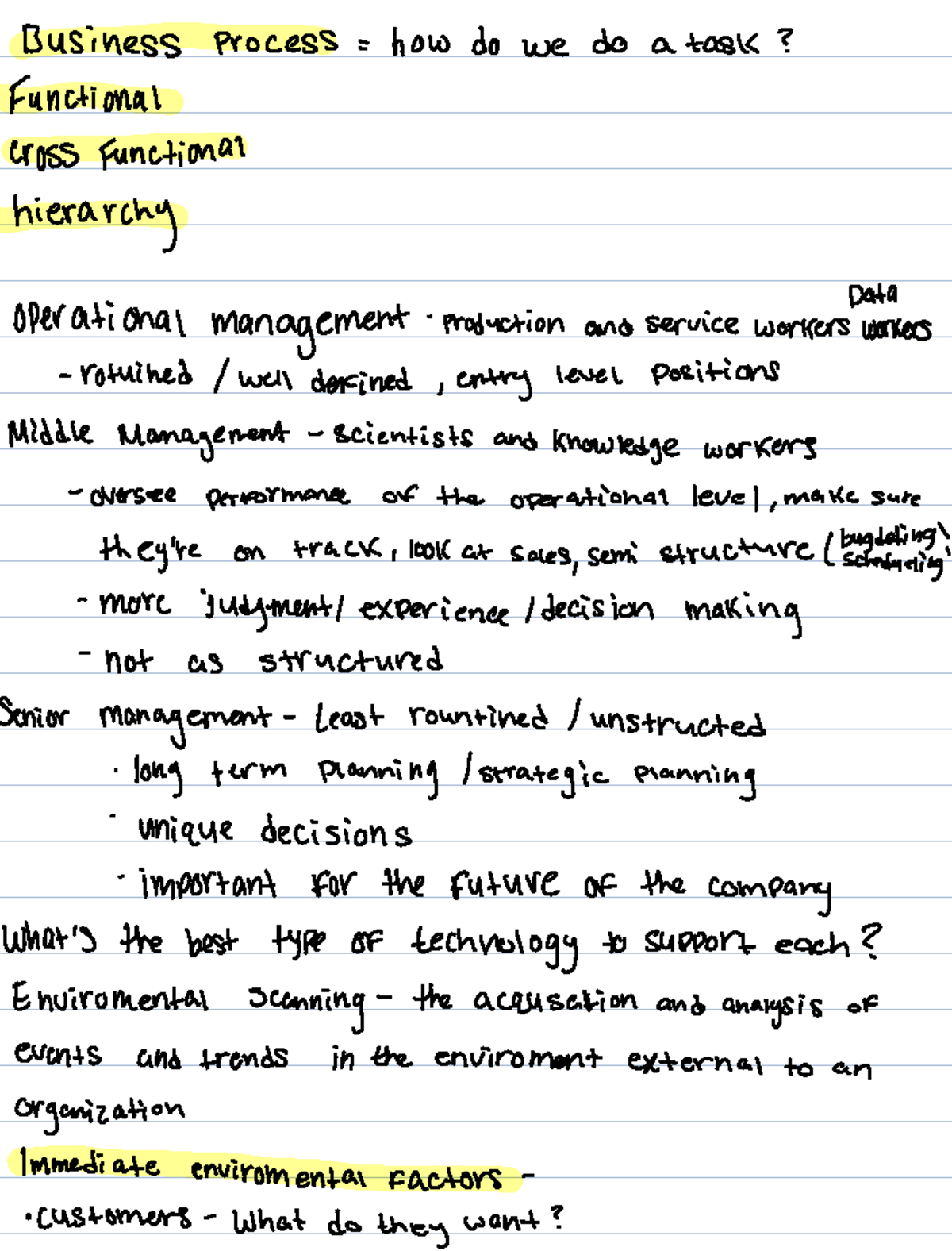 Business Process Management & Tech Integration Overview (BPM 101) - Studocu