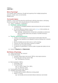 Psy100H1 - U of T - Introductory Psychology - Studocu