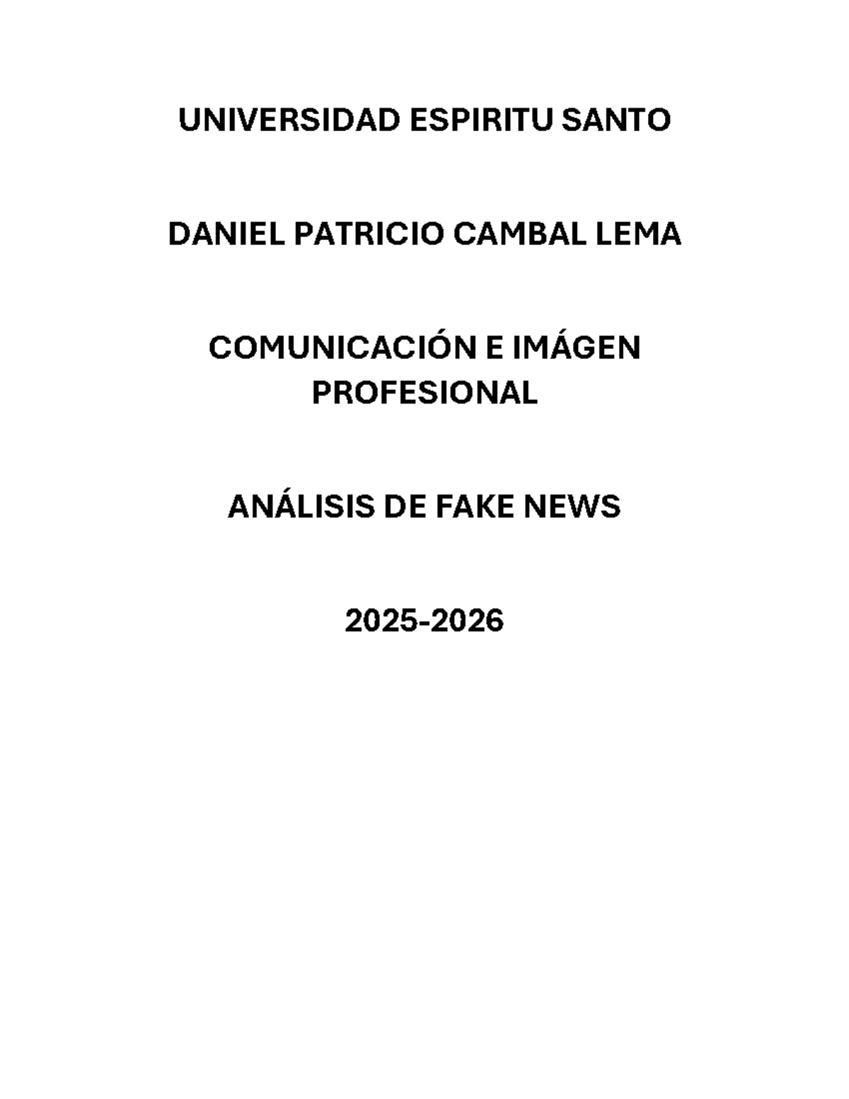 Comunicacion E Imagen - Deber 1 - UNIVERSIDAD ESPIRITU SANTO DANIEL ...