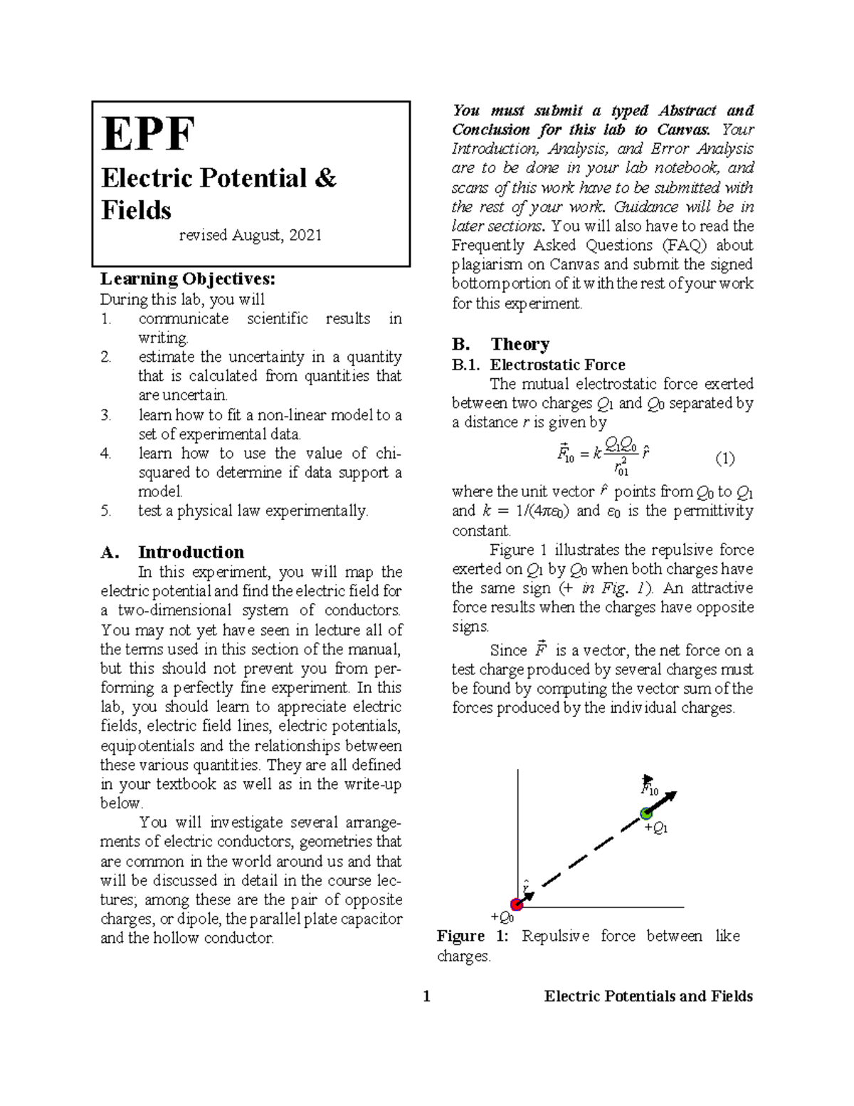 Physics 122 Lab: Exploring Electric Potentials and Fields - Studocu