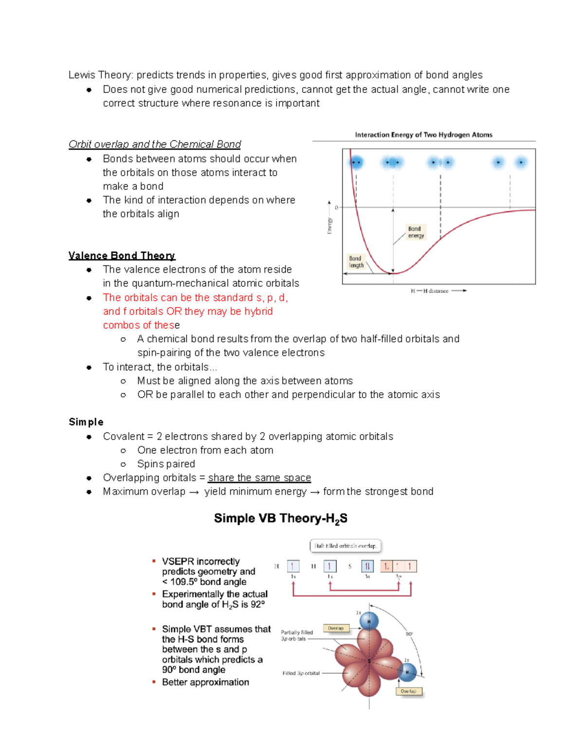 Chapter 6 - Lewis & Valence Bond Theory Overview - Studocu