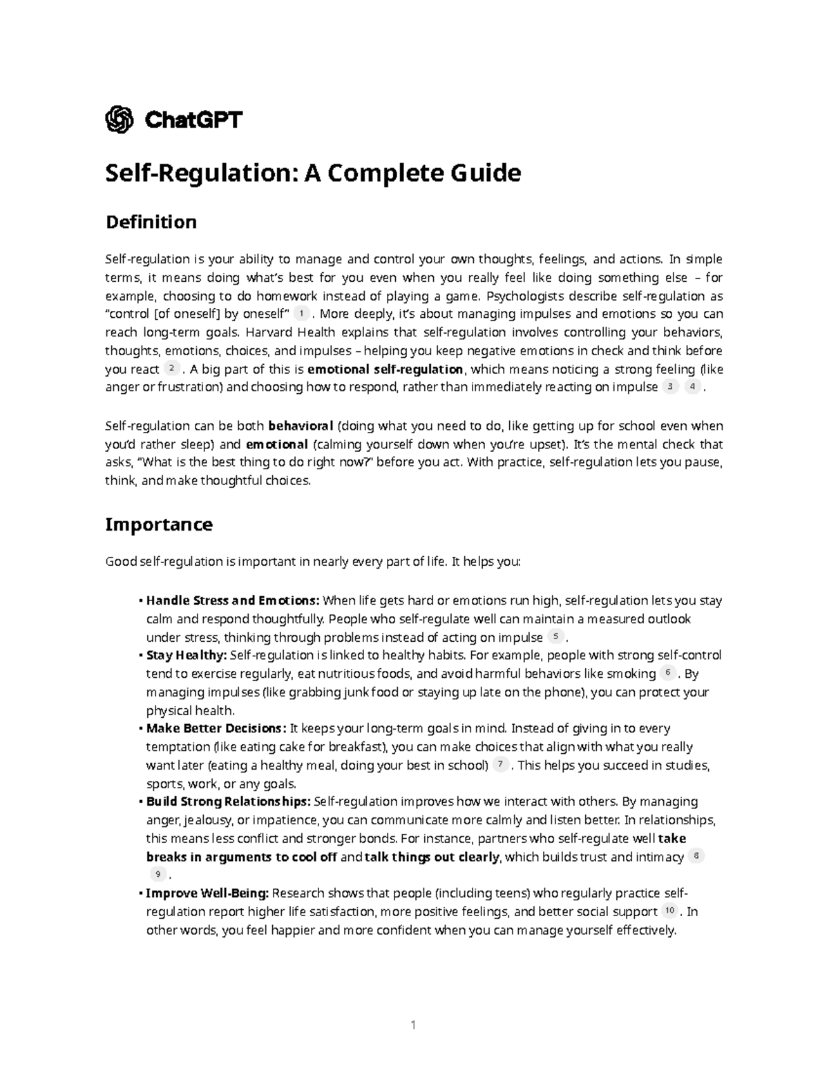 Self-Regulation: A Comprehensive Guide to Managing Emotions and ...