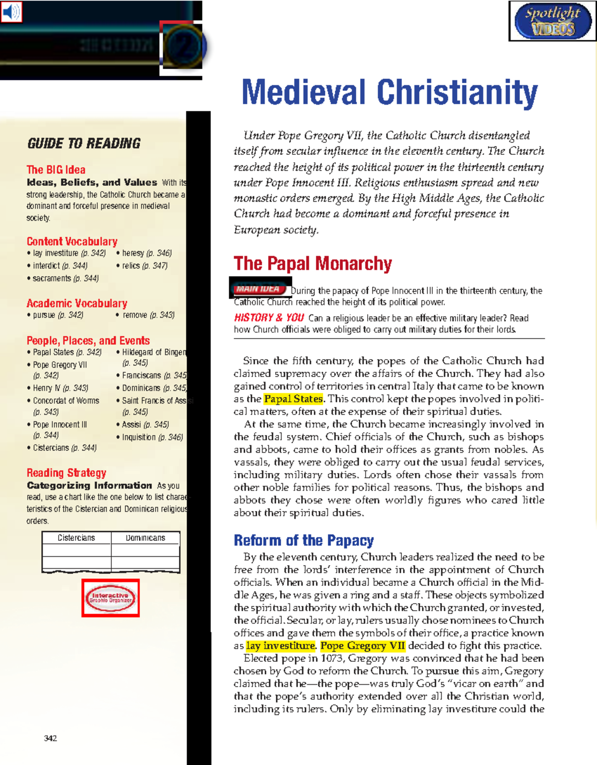 Medieval Christianity: The Investiture Controversy and Church Power ...