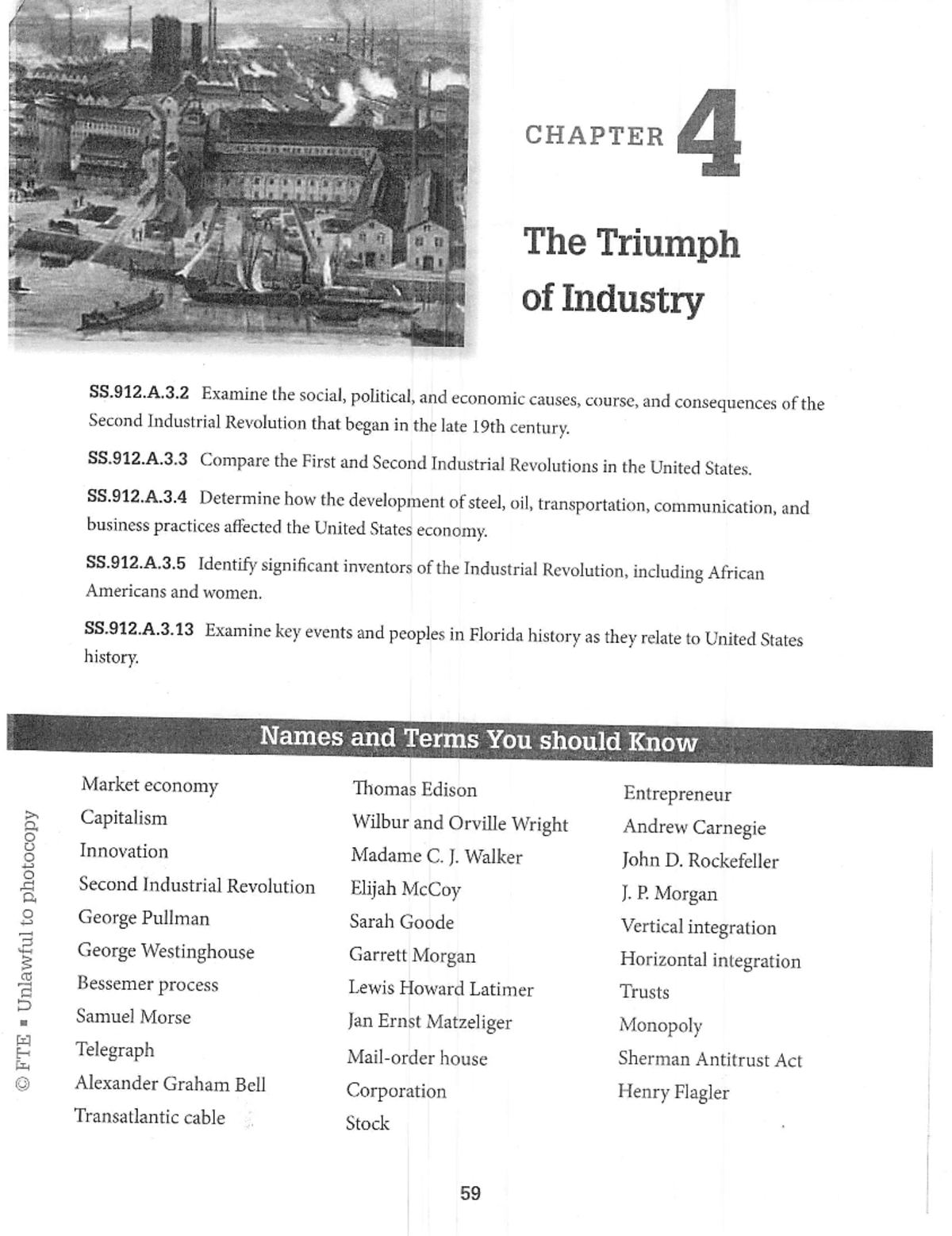 Final Exam Study Notes: The Triumph of Industry (SS.912.A.3.2 - 3.13 ...
