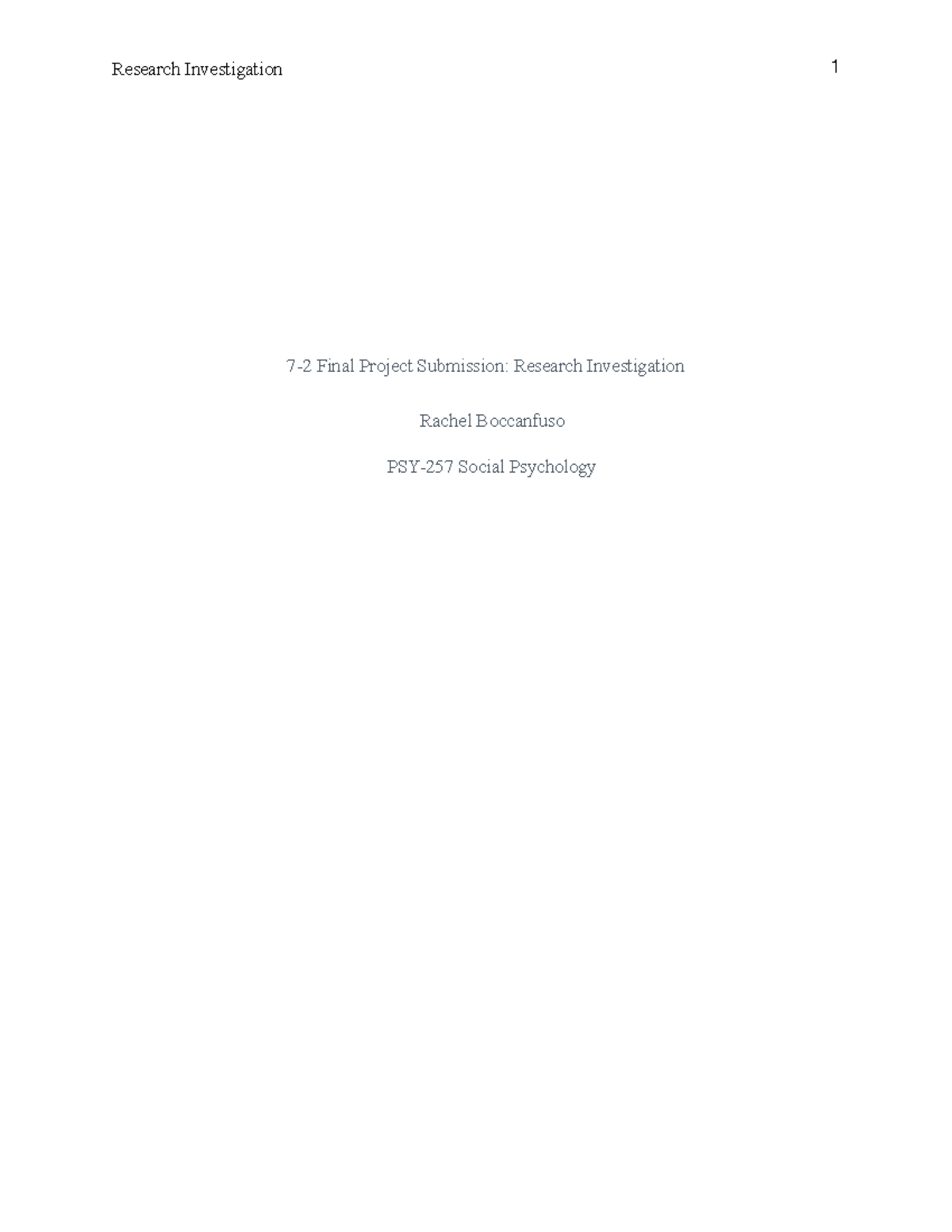 PSY-257 Final Project: Investigating Social Psychology & Mental Health ...