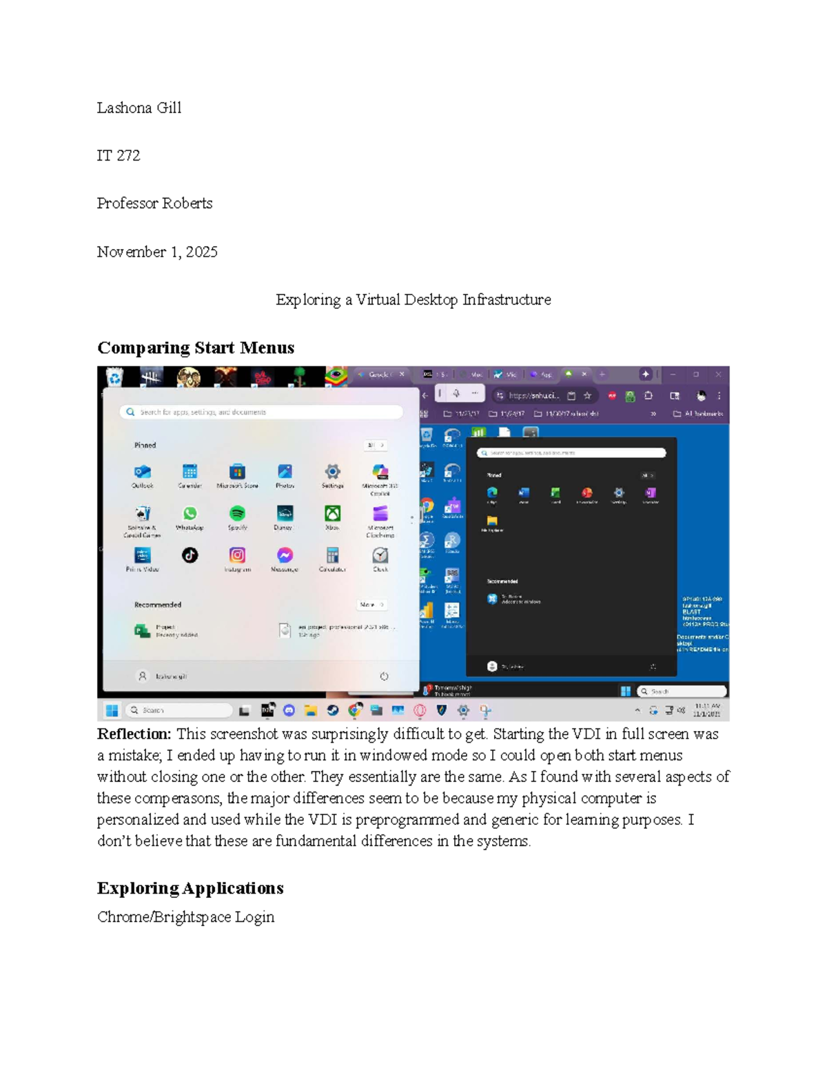 IT 272 Final Exam: Exploring Virtual Desktop Infrastructures and ...