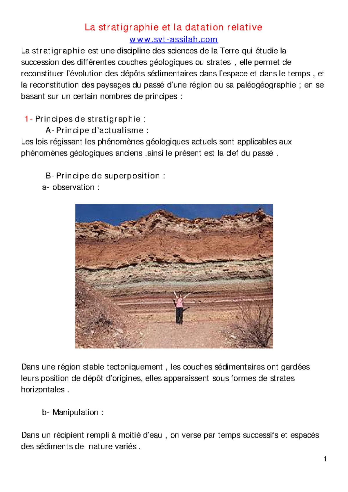 La carte geologique et la reconstitution de l histoire geologique d une ...