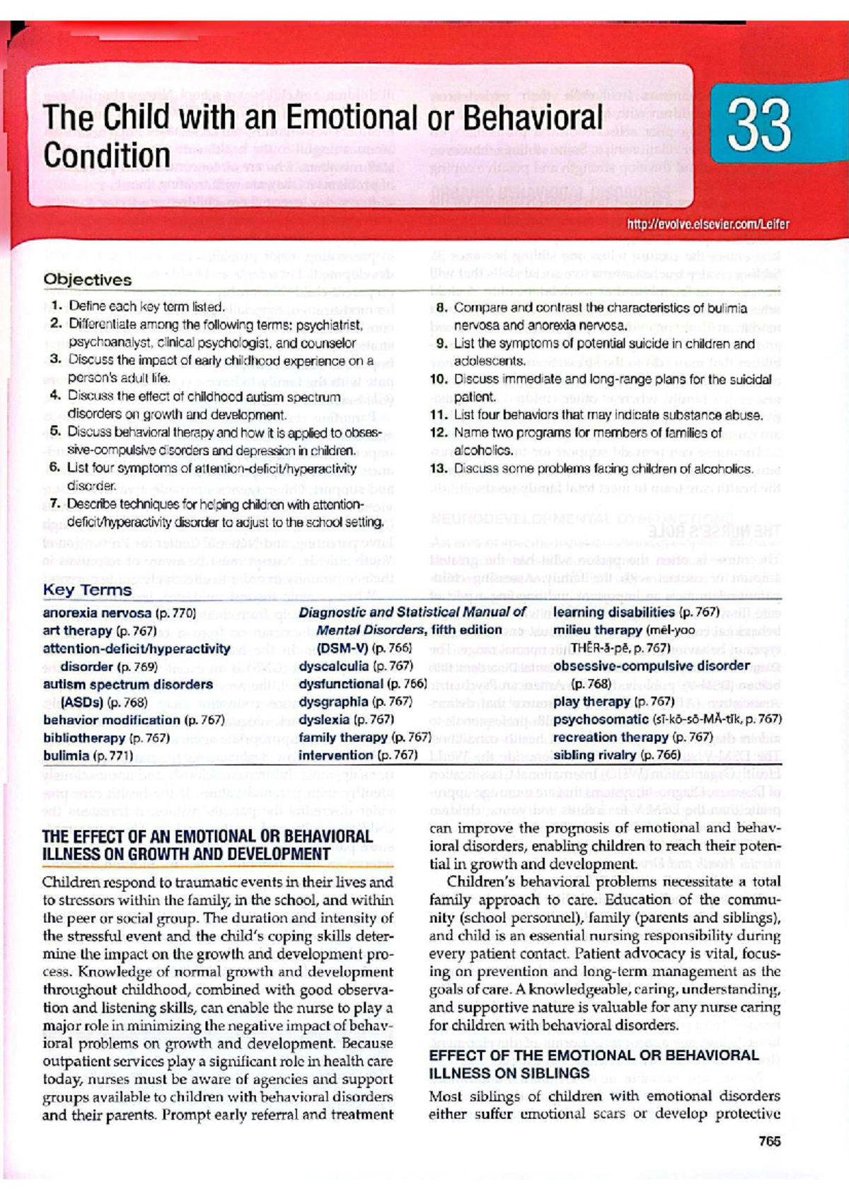 Ch 33 - Emotional & Behavioral Conditions in Children: Key Concepts and ...