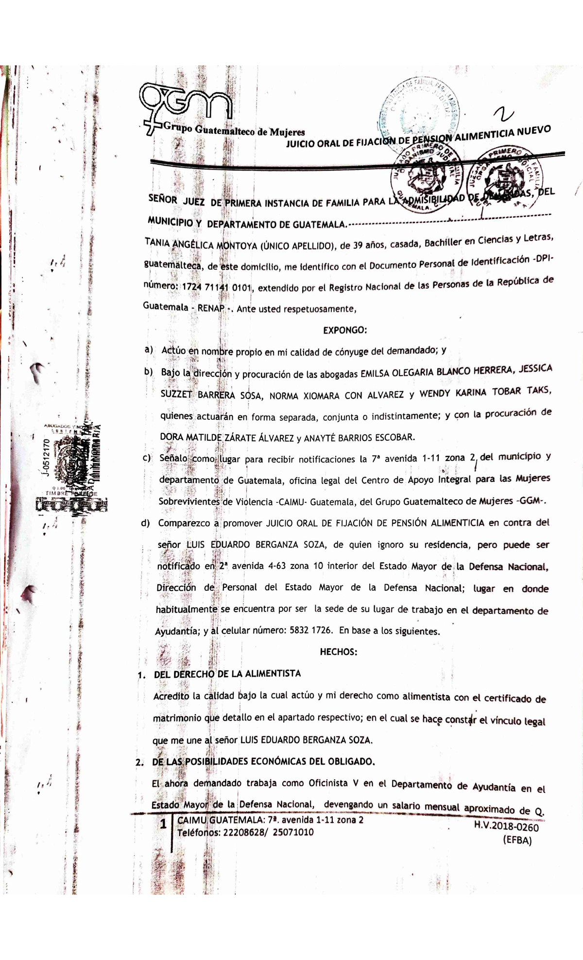 Documento 47 - fijacion de pension alimenticia - Clínica civil - Studocu