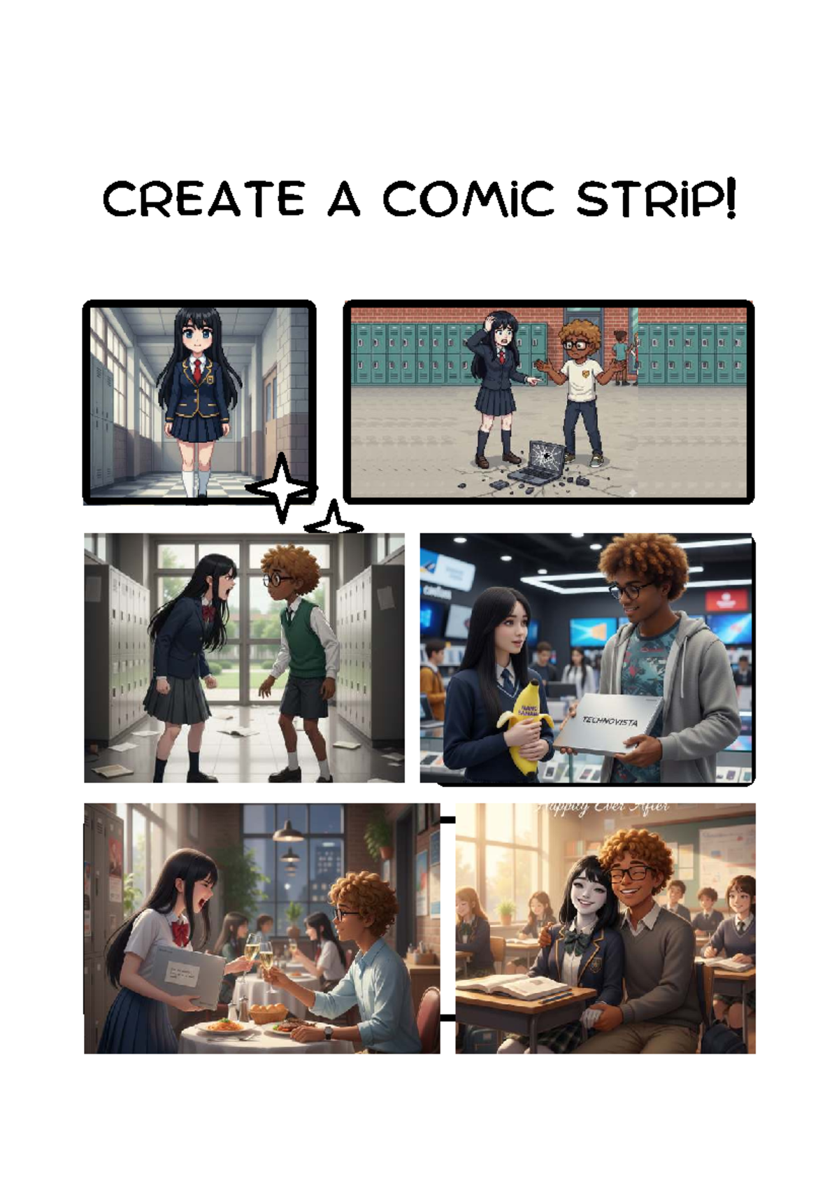 Copy of Comic Strip Layout - Mathematics - CREATE A COMIC STRIP! - Studocu