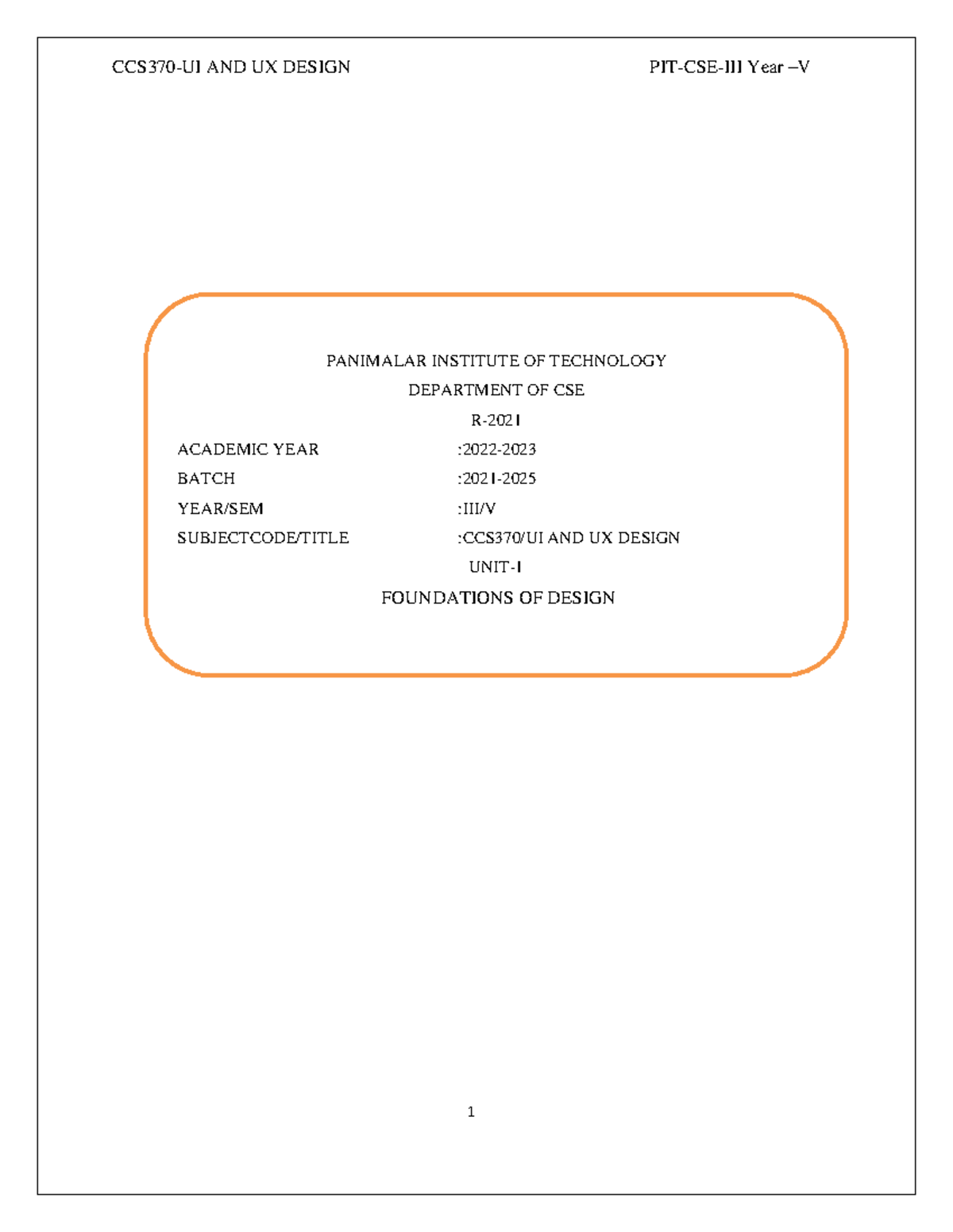 CCS370 - LAB MANUAL: UI & UX DESIGN - Foundations of Design Concepts - Studocu
