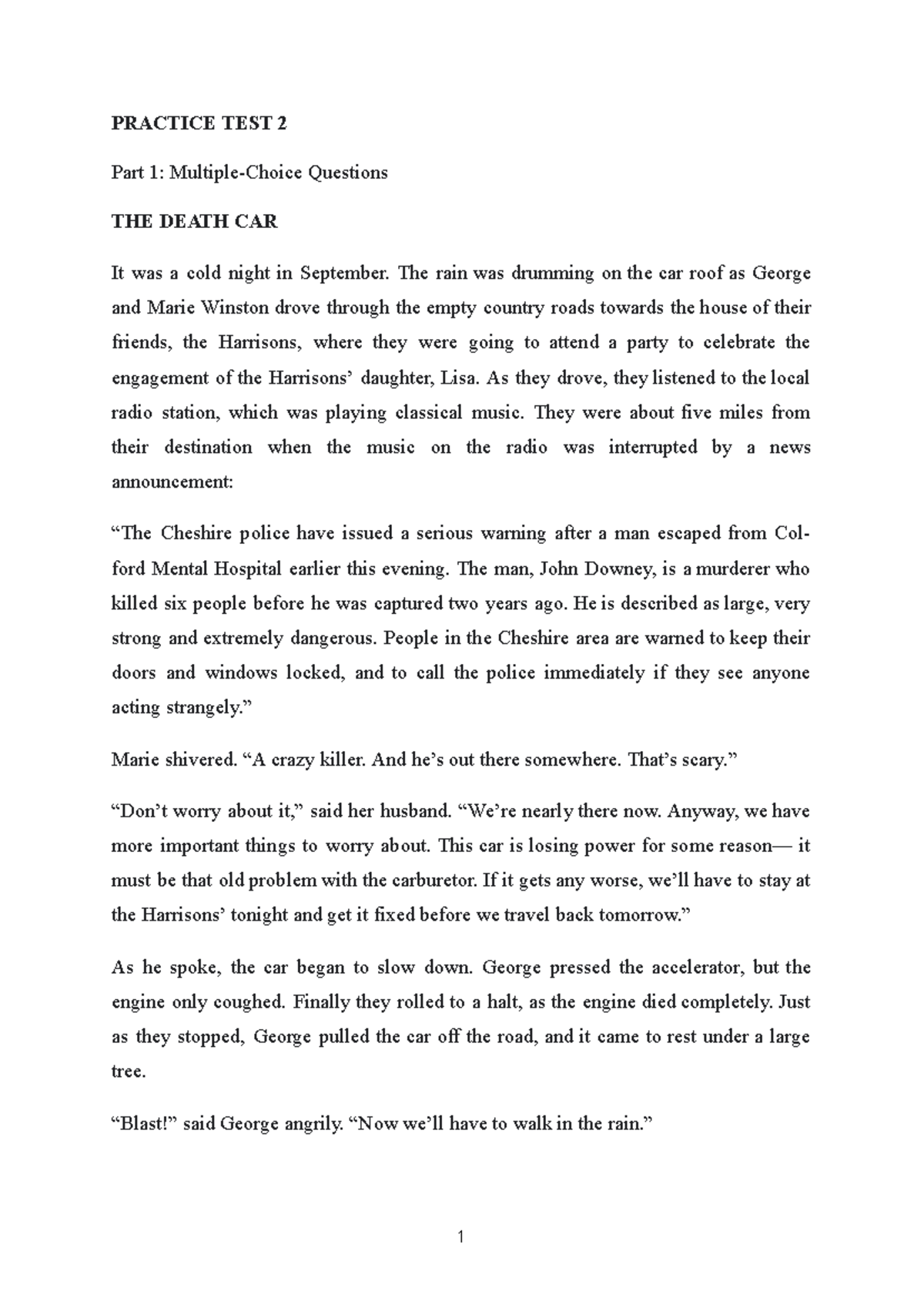 Practice Test 2 - Mock Test for Final Exam - Studocu