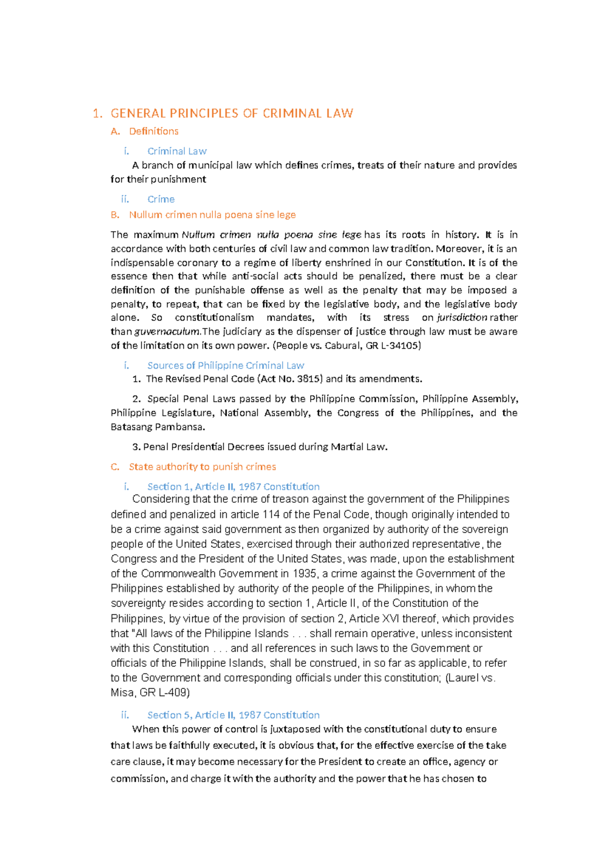 CRIM 101: General Principles of Criminal Law - Definitions & Key ...