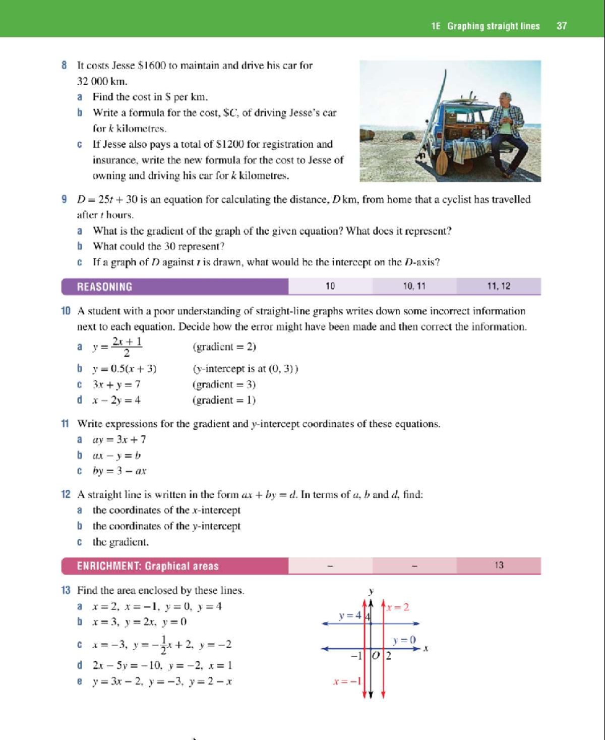 1E Practice Questions on Graphing Straight Lines - Studocu