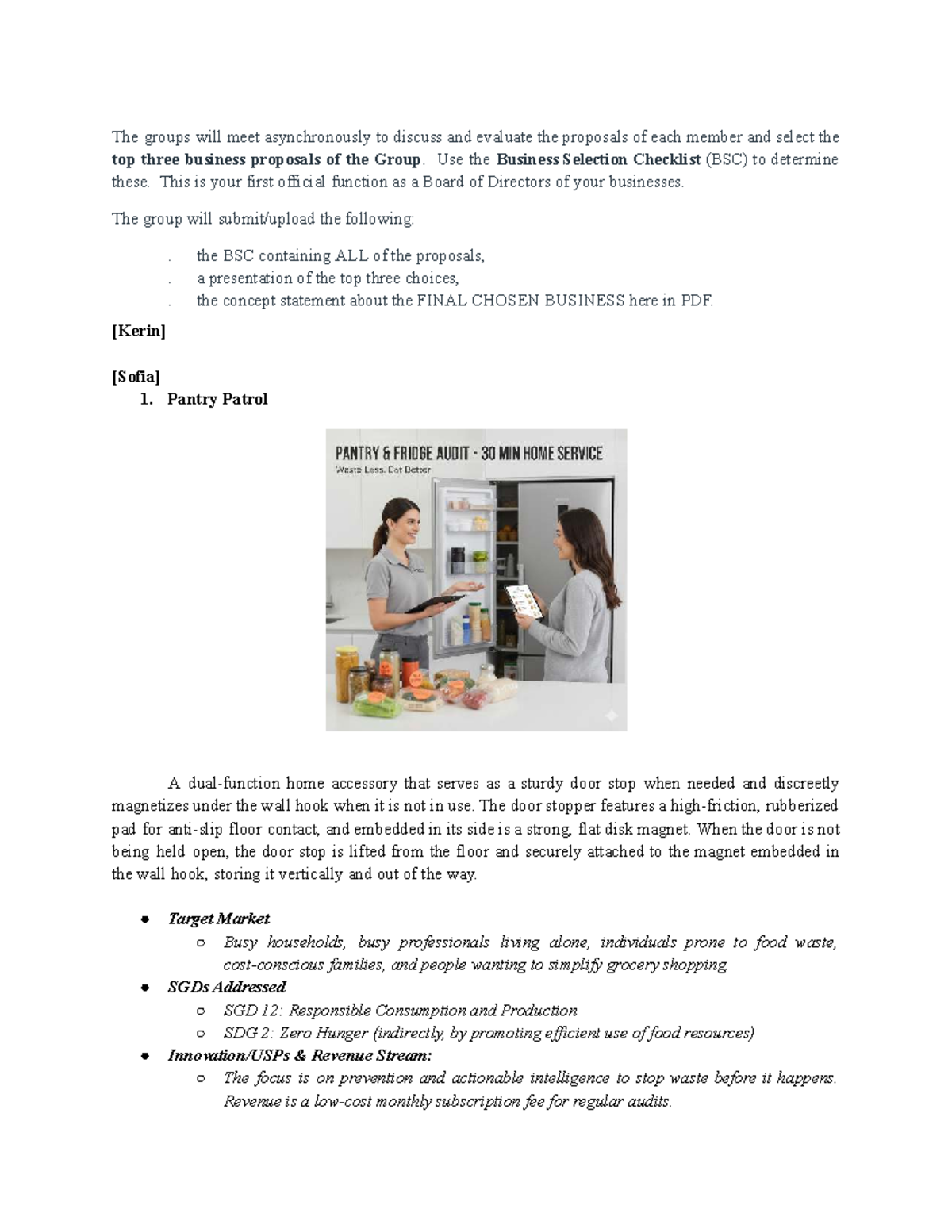 Business Proposal Evaluation and Selection Process (C Obfsds) - Studocu
