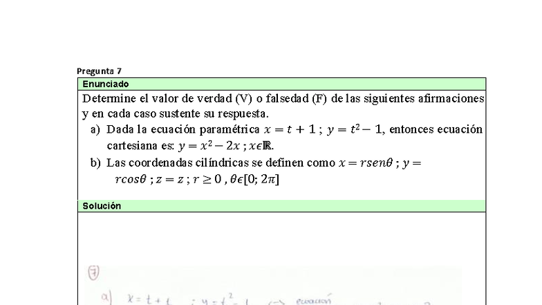 Examen T1P1 GEO - Preguntas y Soluciones de Geometría - Studocu