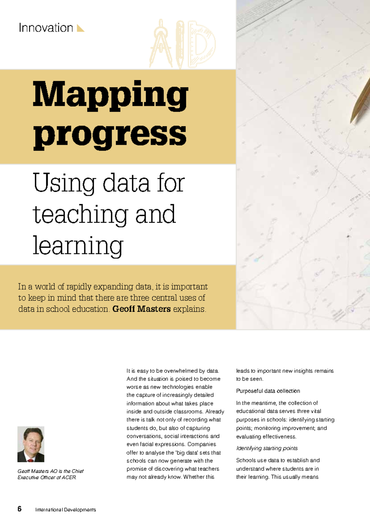 Mapping progress - using data for teaching and learning - Introduction ...