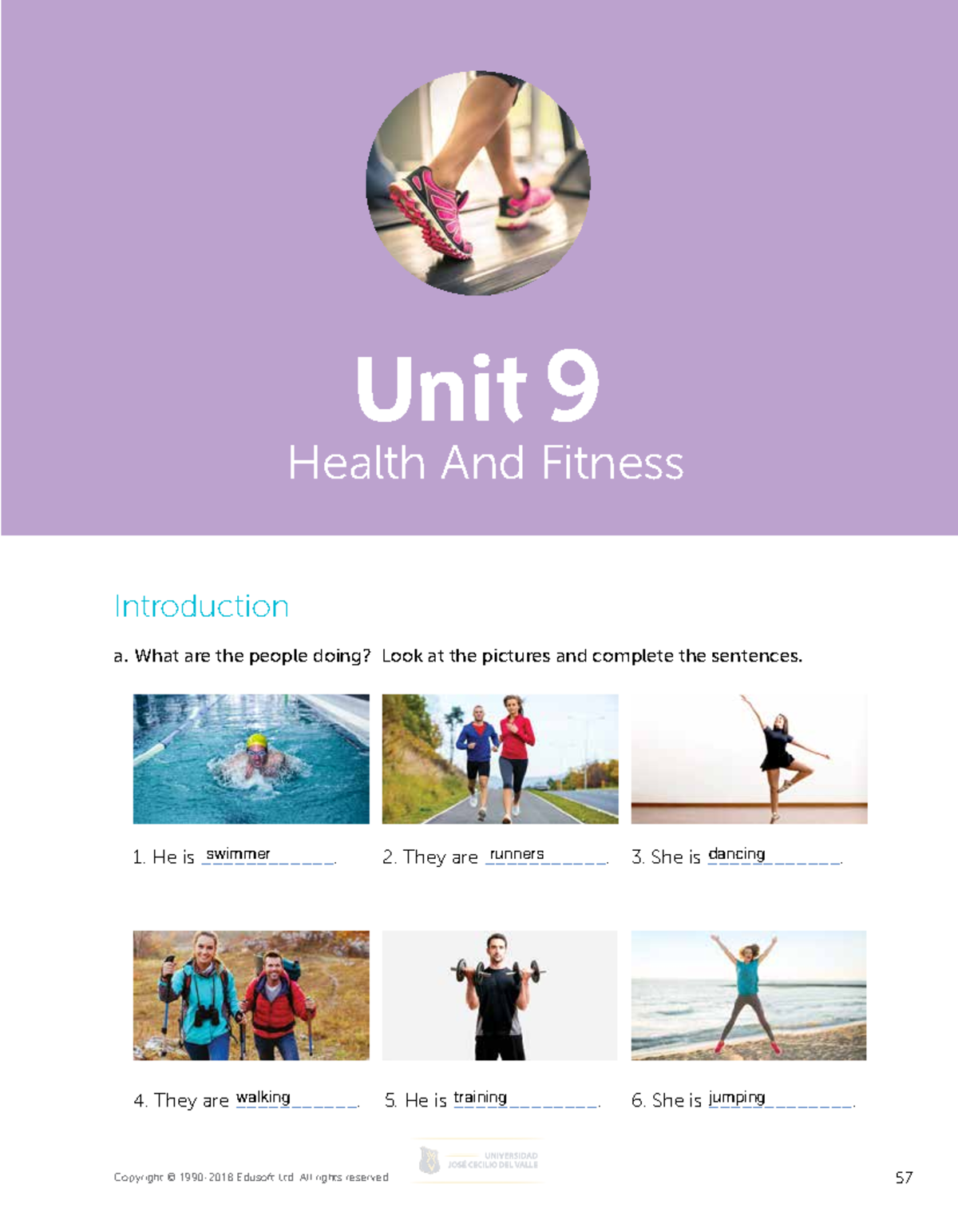 Basic 1 Workbook Units 9 & 10: Health, Fitness, and Occupations ...