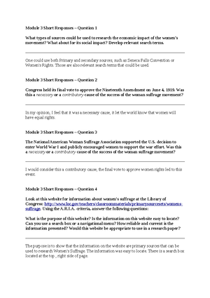 Module 4 Short Answers - Module 4 Short Responses – Question 1 Your ...