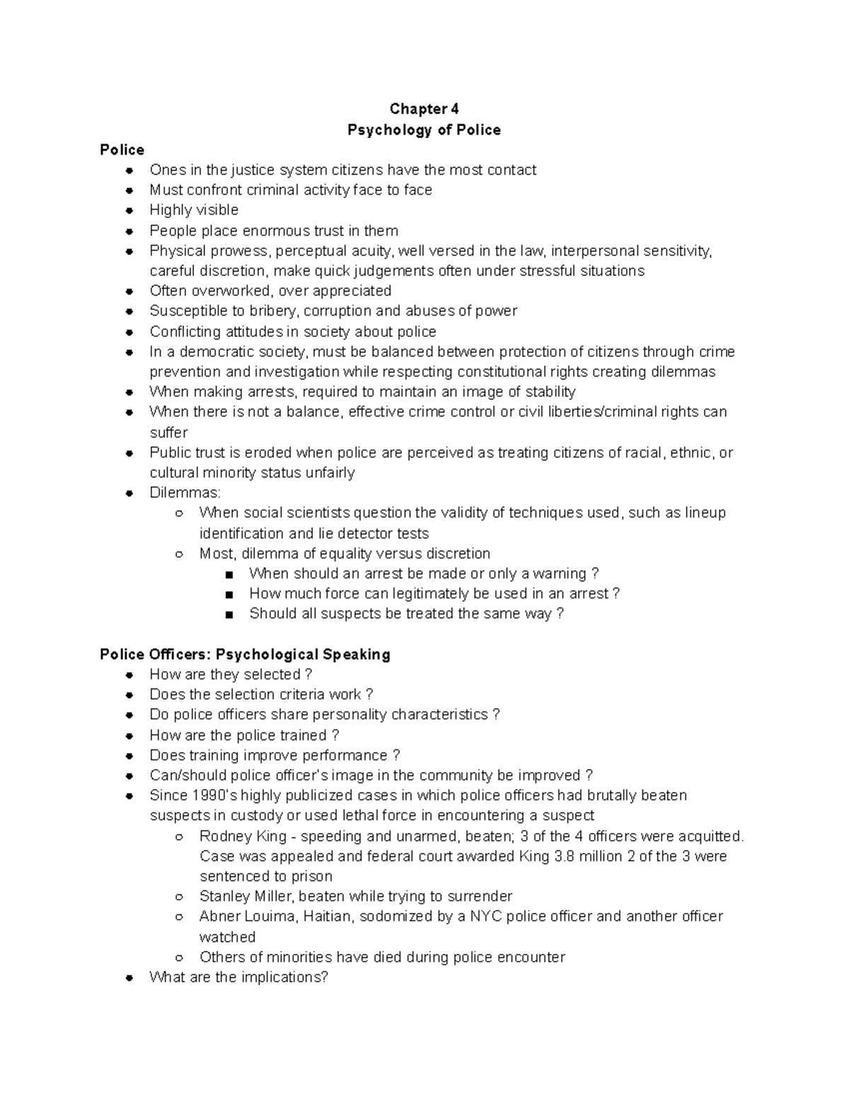 Psychology of Police: Training, Challenges, and Community Relations - Chapter 4 Psychology of ...