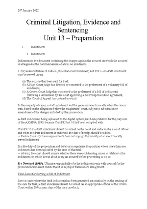 Criminal Statute Overview: Key Sections of CJA 1967 & 2003 Explained - Studocu