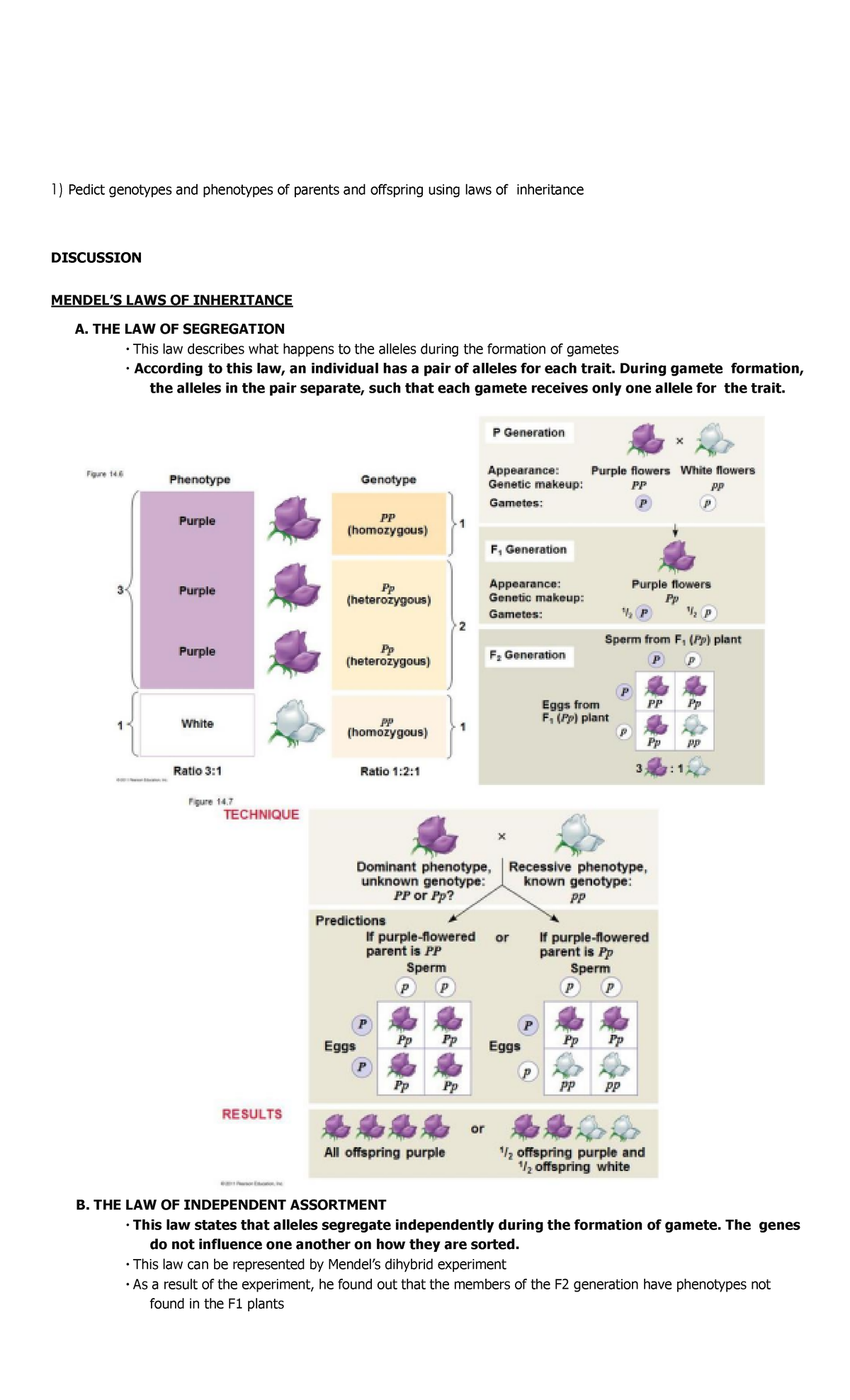 BIO 02 - Mendelian and Non-Mendelian Inheritance Principles - Studocu