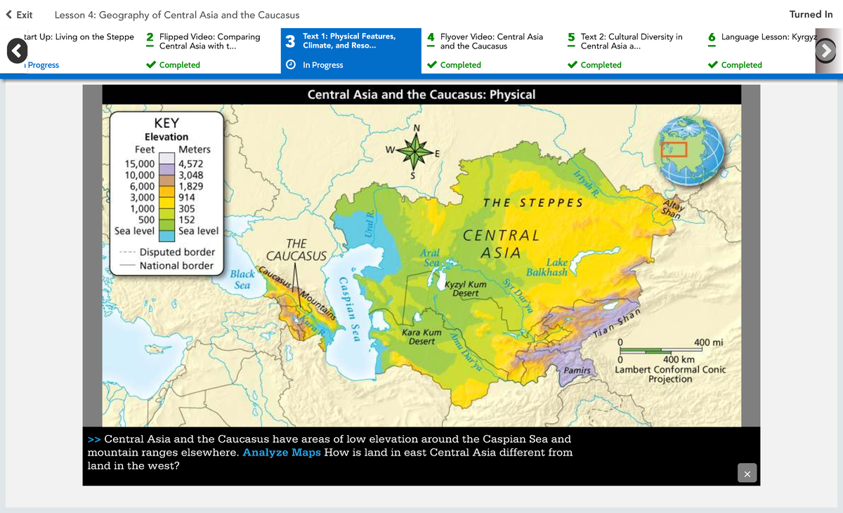 Geography of Central Asia: Mountains, Deserts, and Rivers Analysis ...
