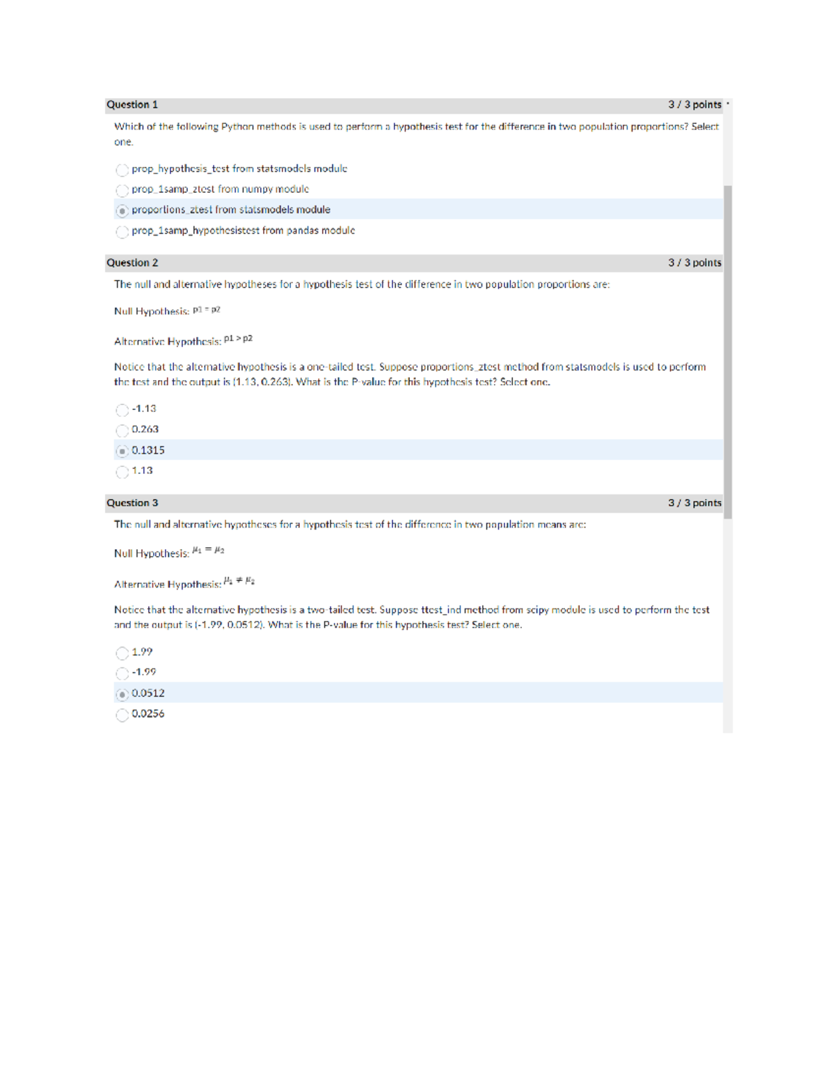 MAT243 Quiz - Module 4 Assessment Notes - Studocu