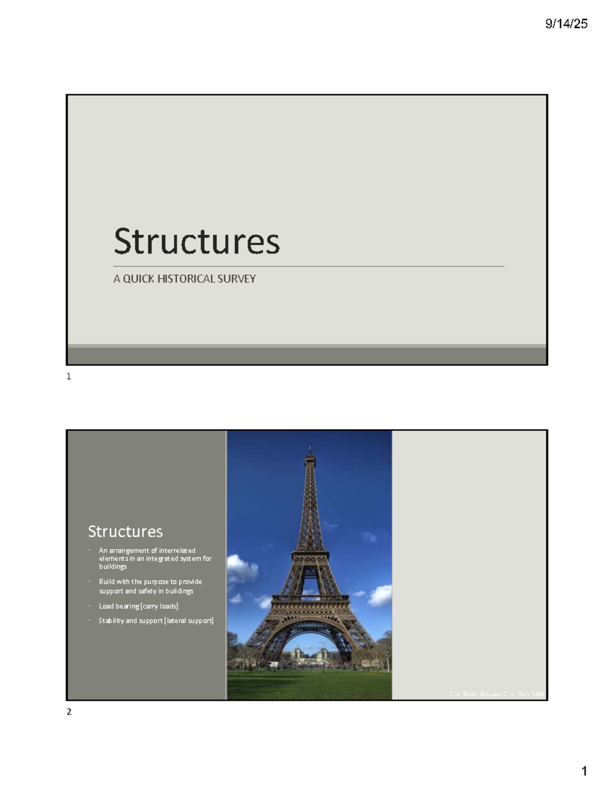 ARCH 464 Fall 2025: Historical Survey of Structural Design Principles ...