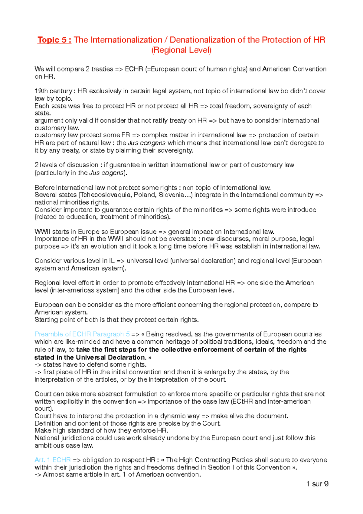 Topic 5 - Notes - Topic 5 : The Internationalization ...