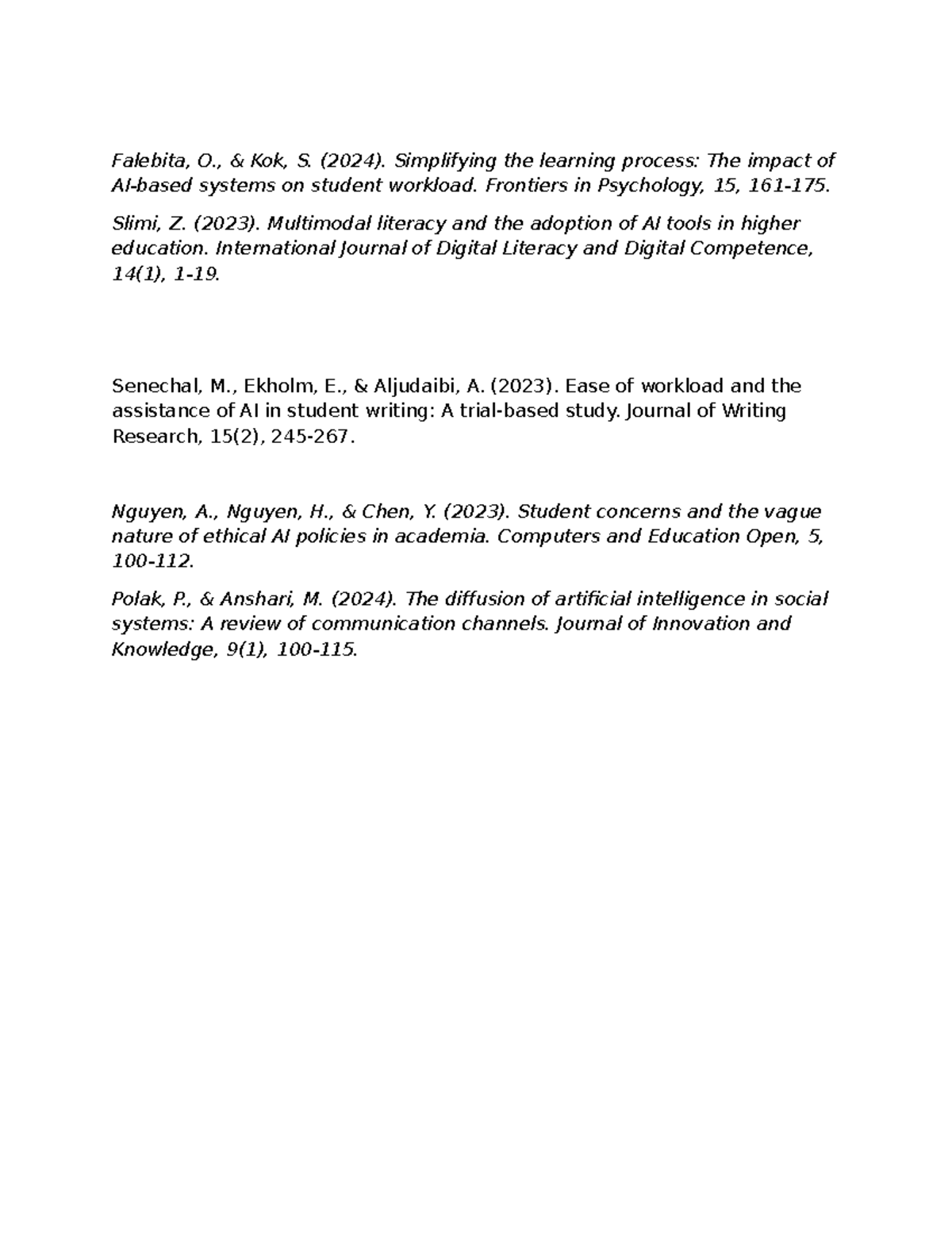 Review of Related Literature on AI Tools in Education - Studocu