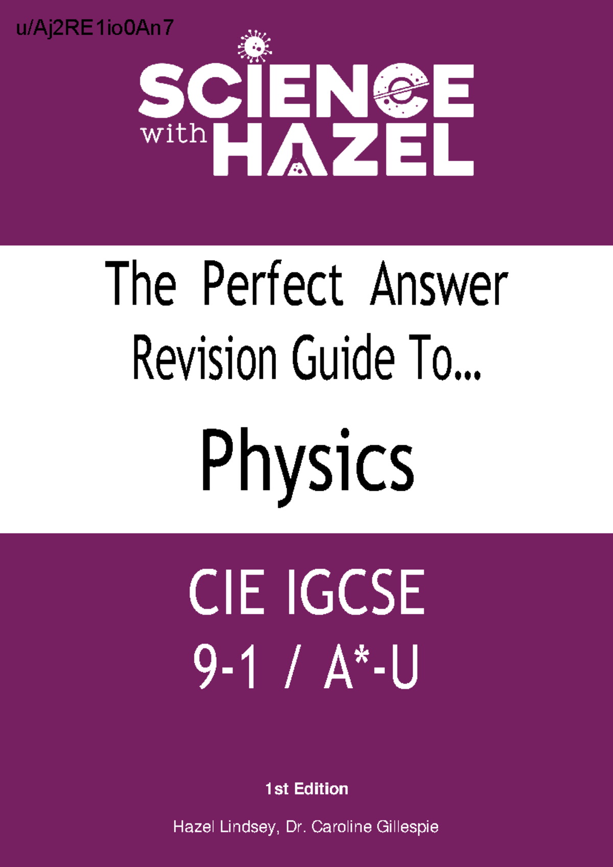 The Perfect Answer Revision Guide for CIE IGCSE Physics 9-1 - Studocu