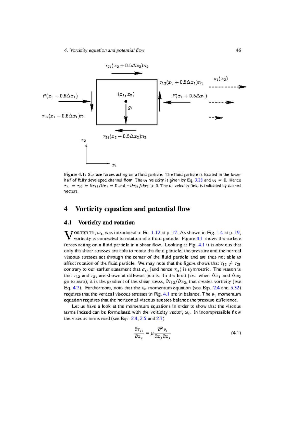 Fluid Mechanics - Ch4: Vorticity Equation & Potential Flow - Studocu