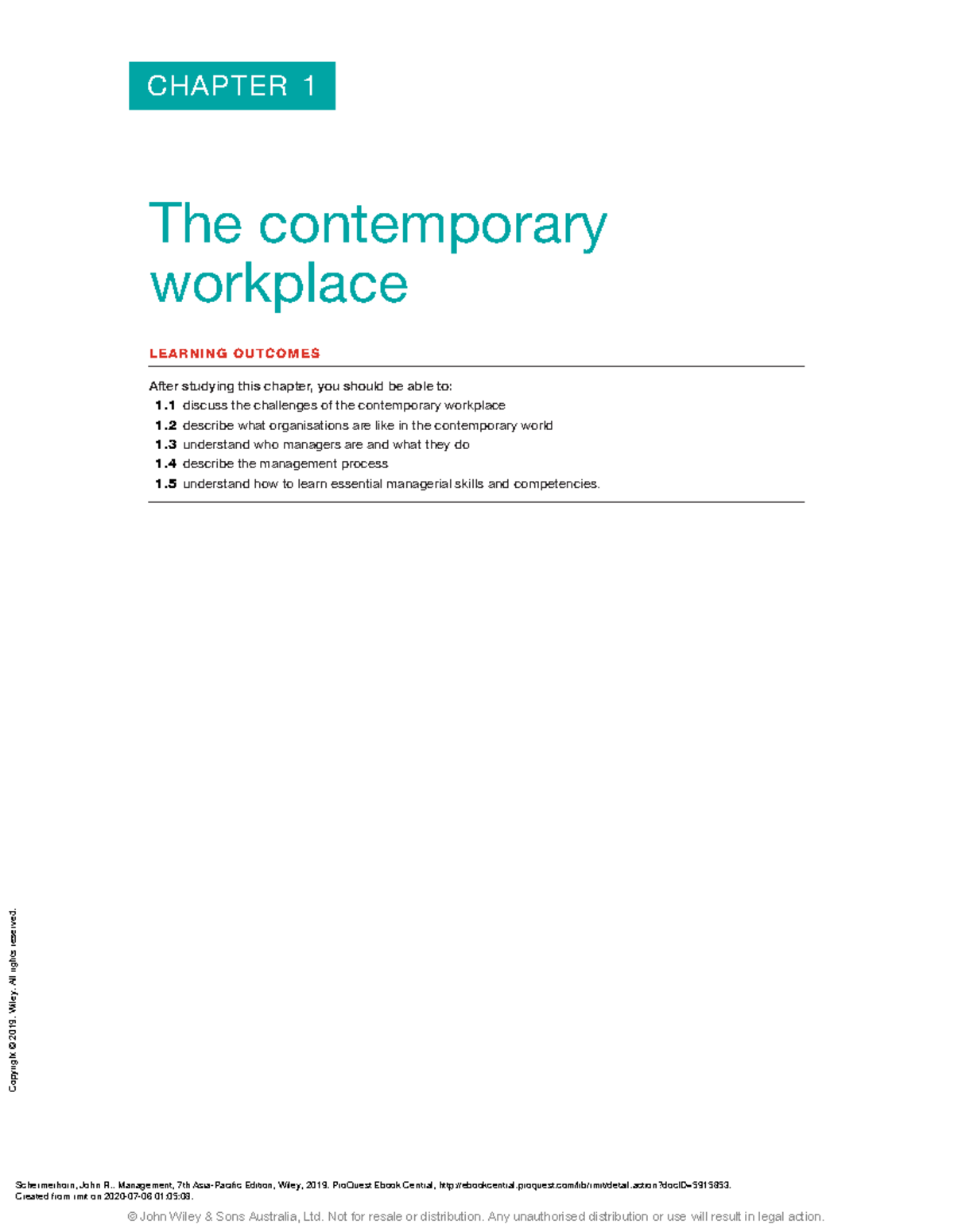 1 Management 7th Asia Pacific Edition Chapter 1 The contemporary ...