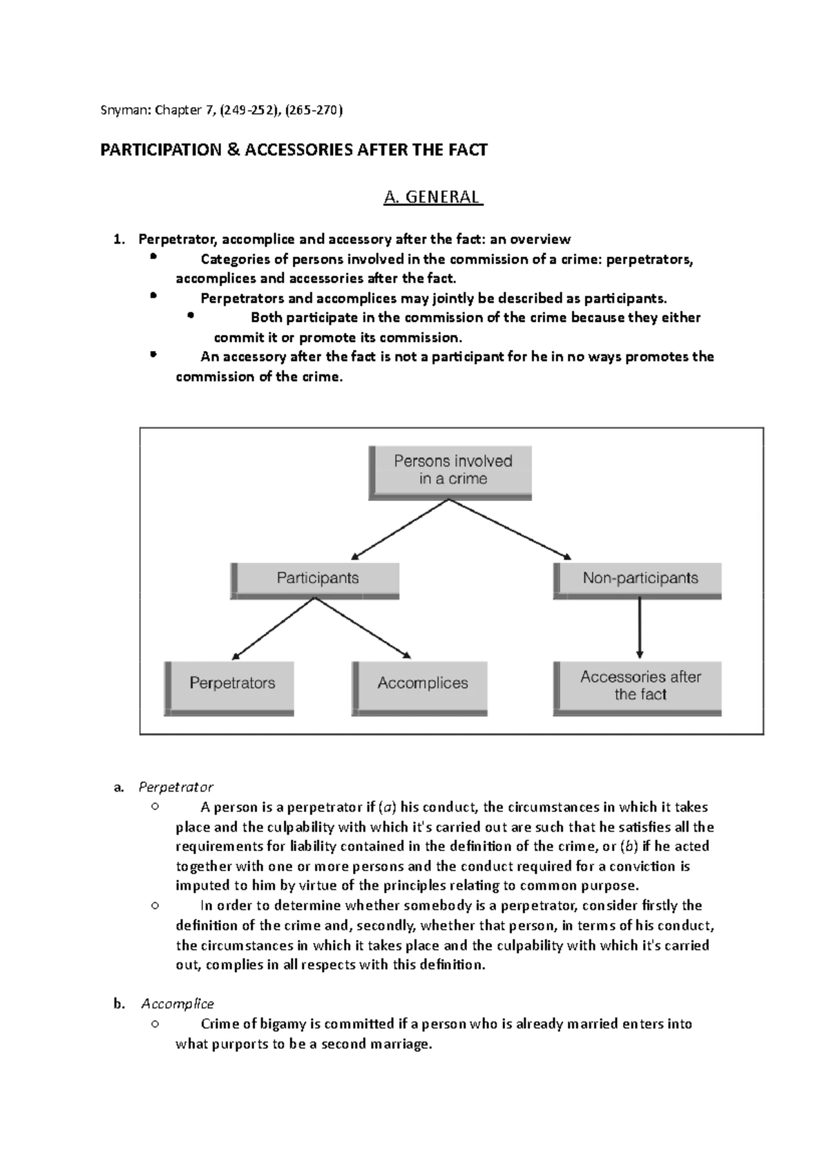 Culpability Criminal Law - 9 CULPABILITY A. REQUIREMENT OF CULPABILITY ...