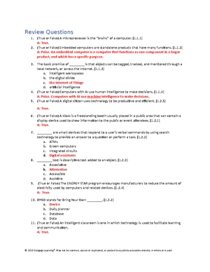 End of Module 2 Study Guide - Module 2 answers Review Questions [2.1] 1 ...