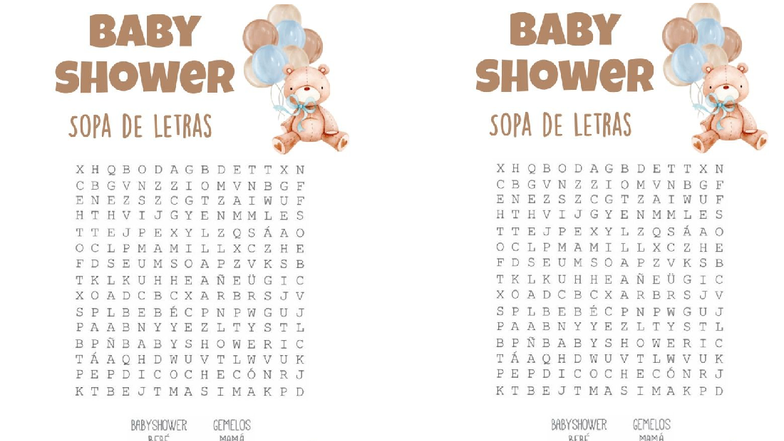 BA BA SHOWER: SOPA DE LETRAS Y PALABRAS CLAVE - Studocu