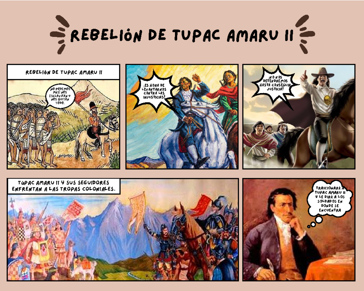 Historieta - Tupac Amaru II - Rebelión de Tupac amaru ii Rebelión de Tupac amaru ii ¡Es hora de ...