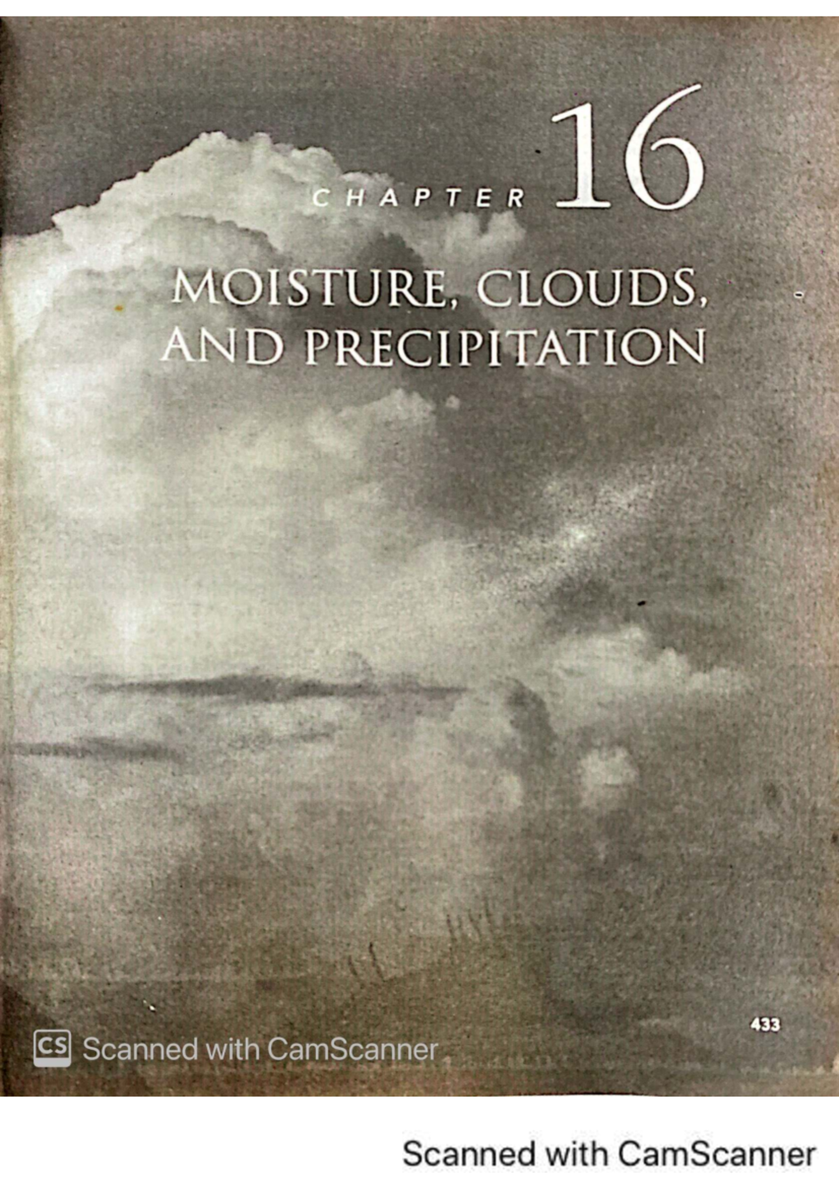 Chapter 16: Moisture, Clouds, and Precipitation (CS) - Studocu
