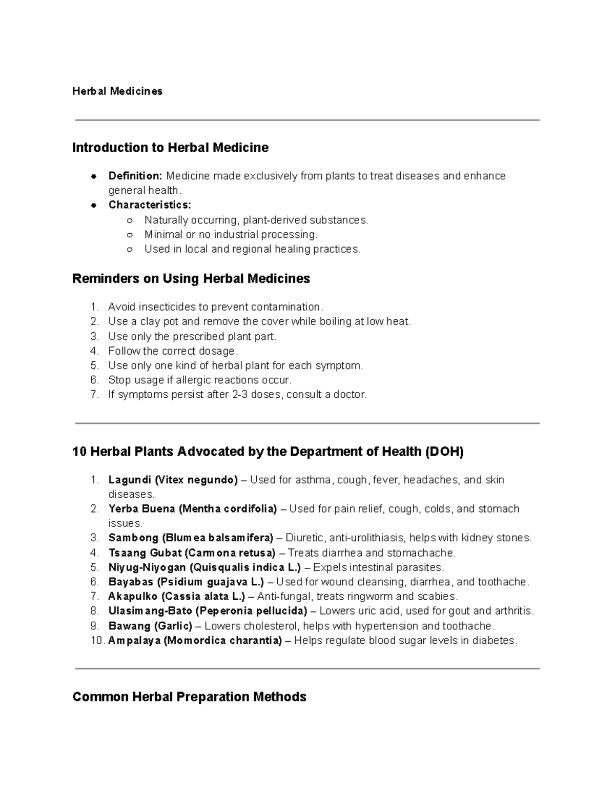 Herbal Medicines - ....................... - Herbal Medicines ...