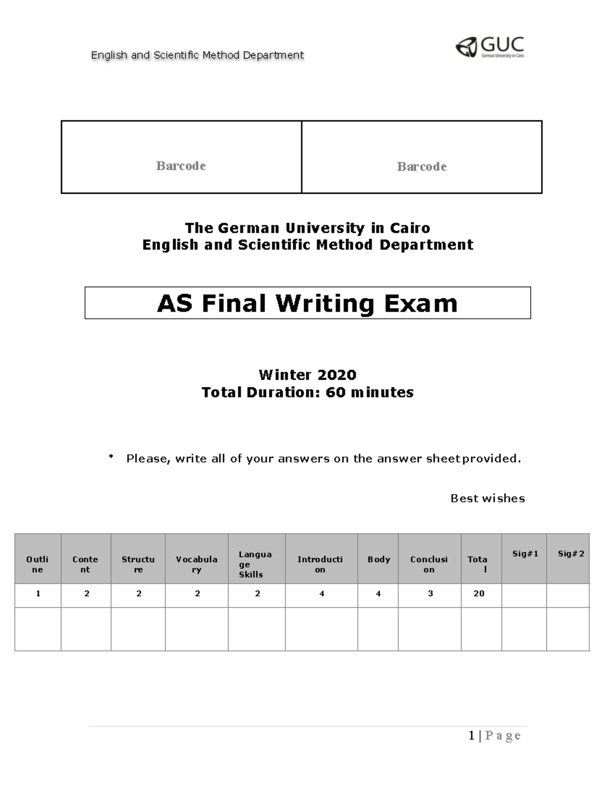 AS Final Exam: Writing on the Pros and Cons of Bottled Water - Studocu