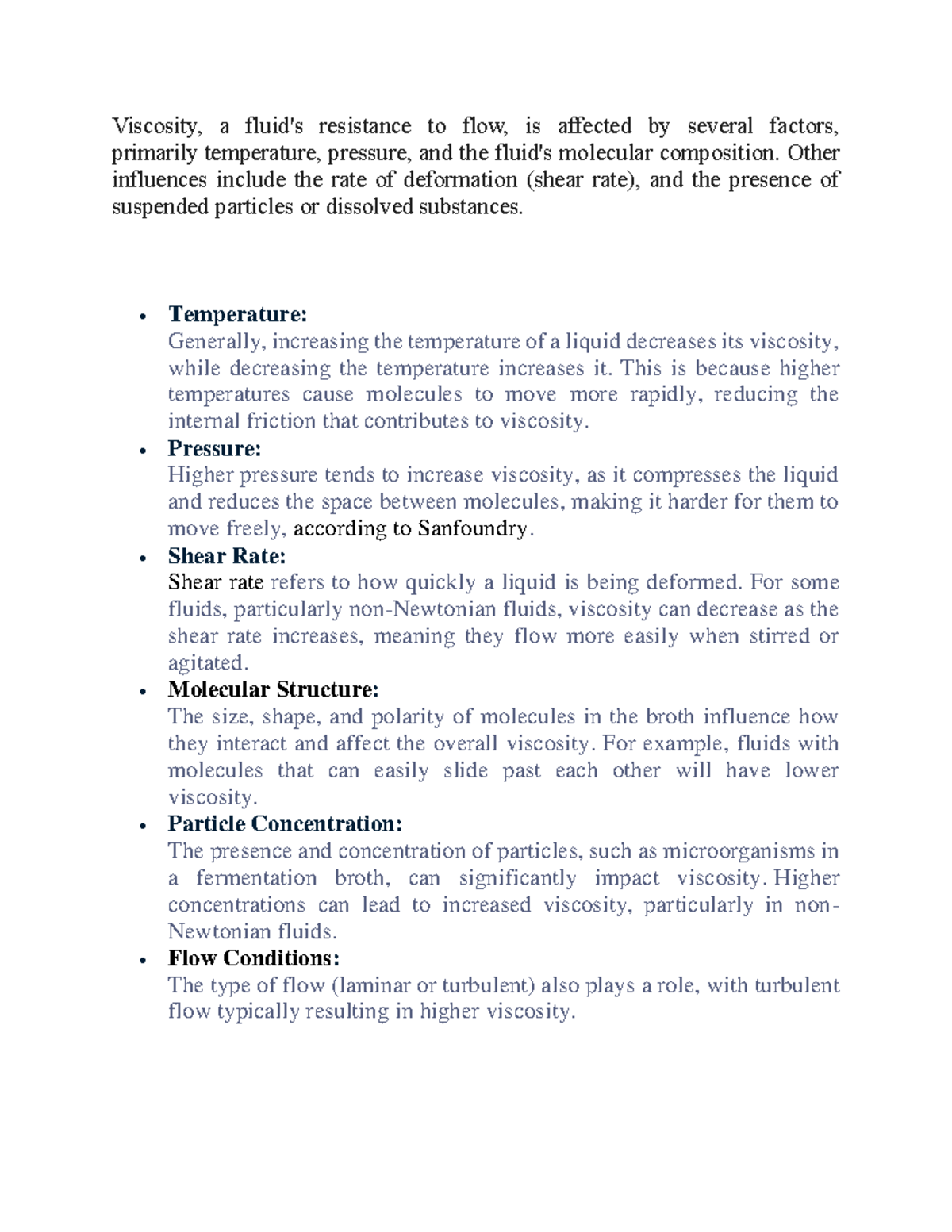 Factors Affecting Fermentation Process: Viscosity and Key Parameters ...