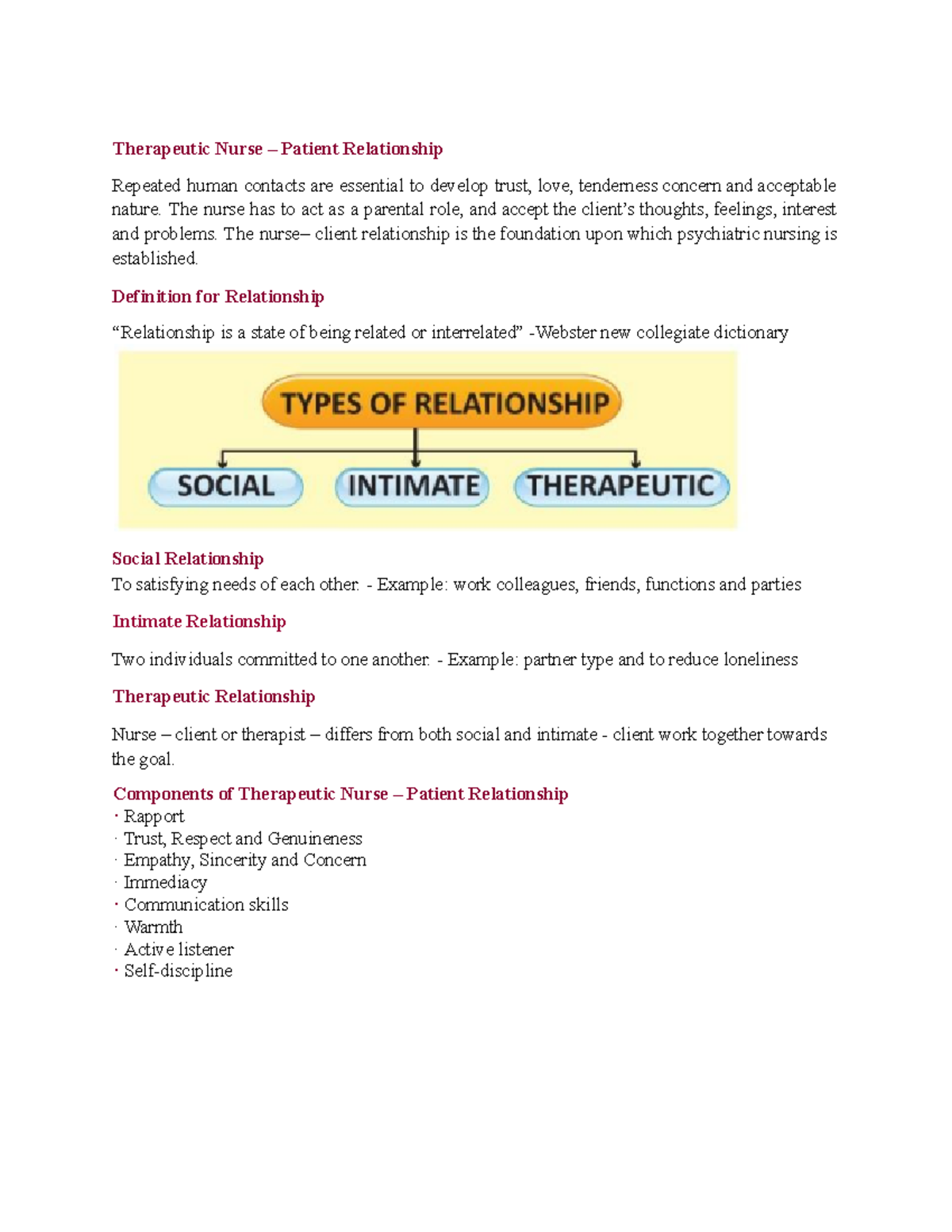 Therapeutic Relationships: Communication Techniques & Process Recording ...