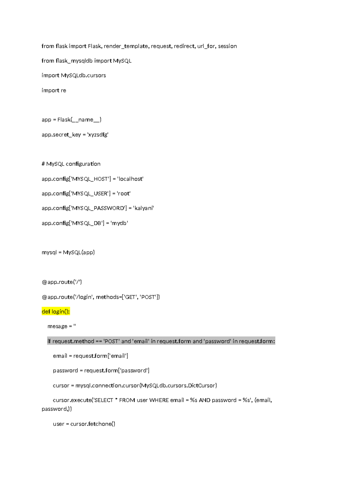 Ex1 DevOps: Flask Web App Login and Registration Implementation - Studocu