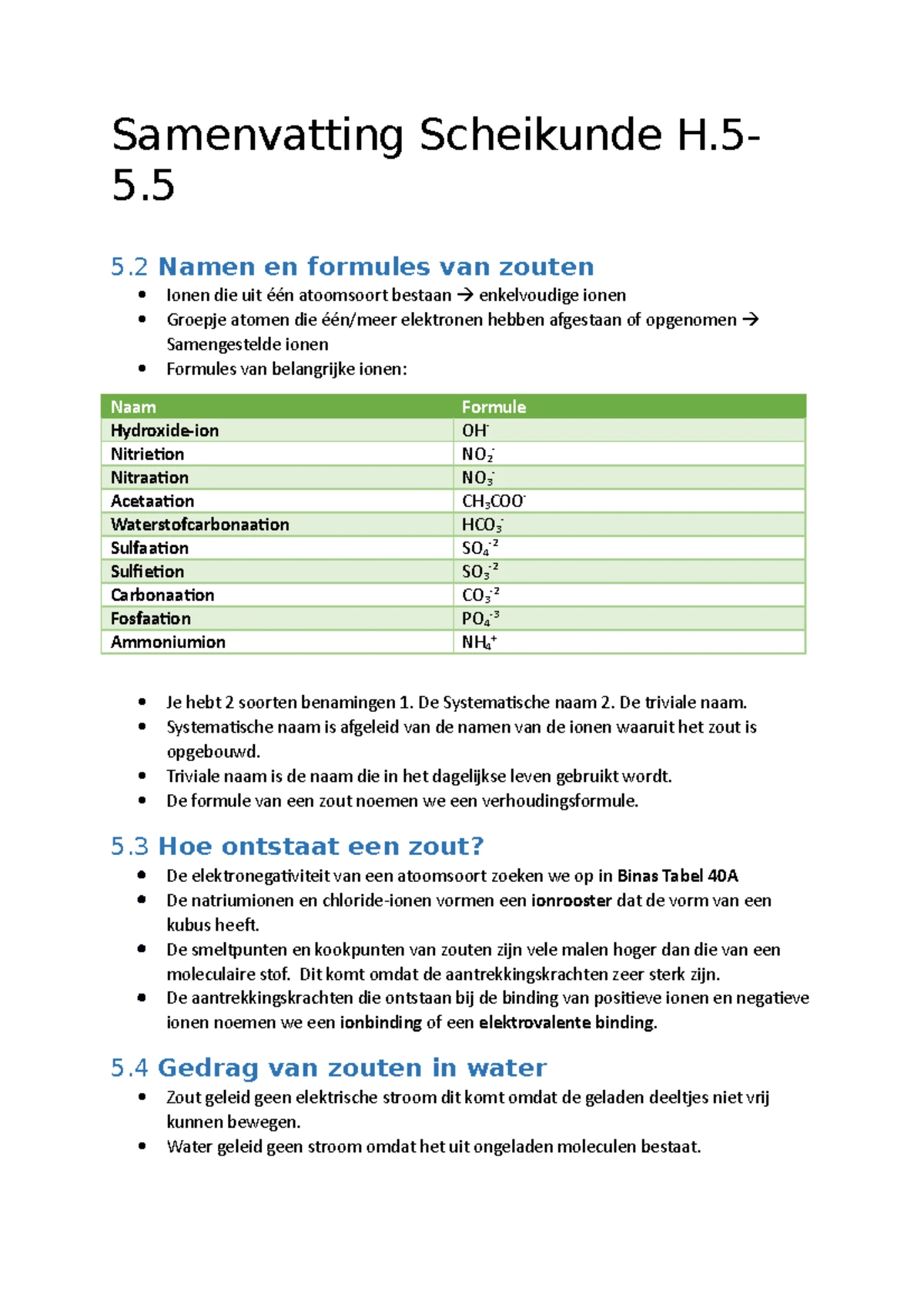 Kemia - alle combinatie vragen van H4 - Scheikunde - Studeersnel