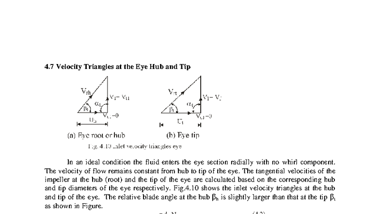 Centrifugal Compressor Velocity Triangles and Characteristics (ME 101 ...