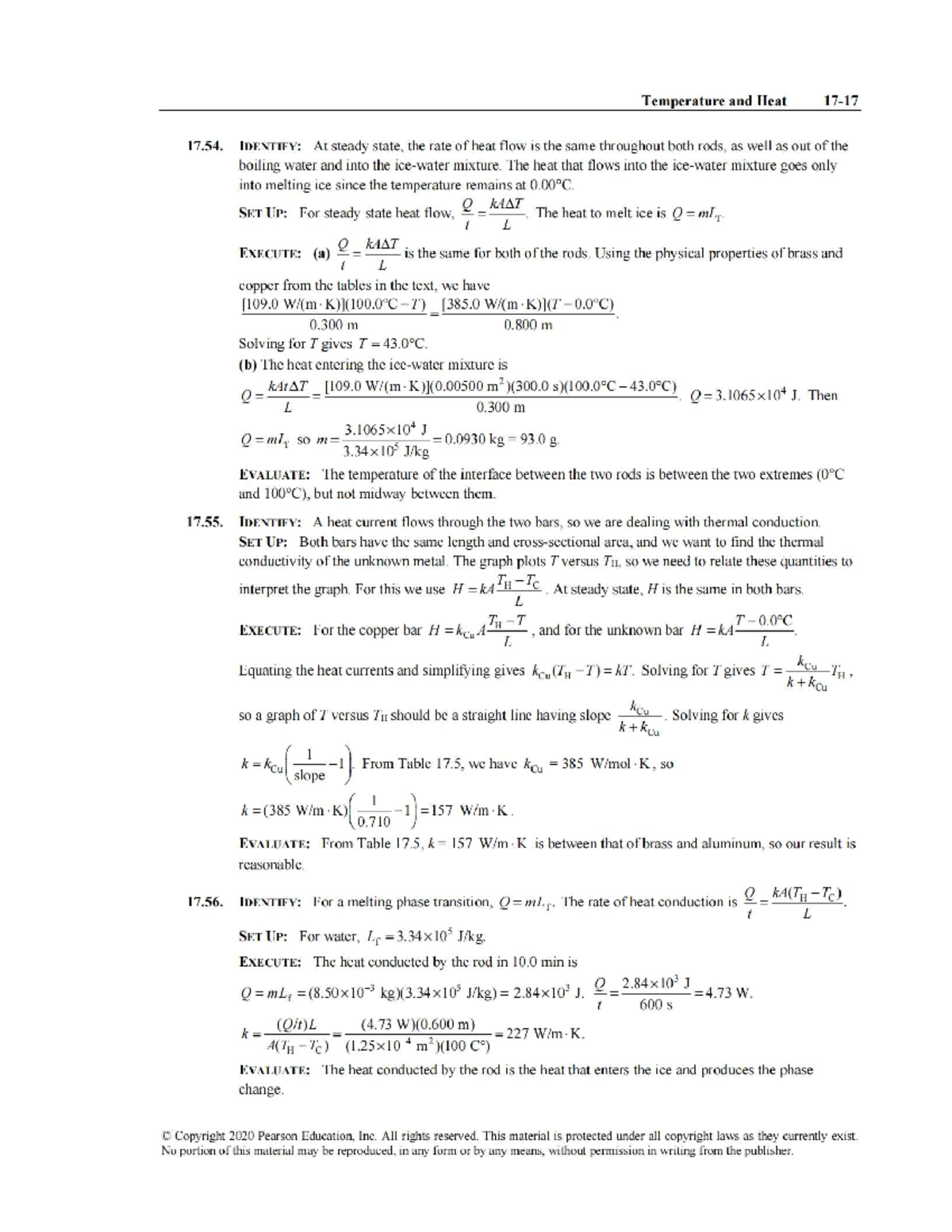 Heat Transfer and Thermal Conductivity in Physics 17.54 - Studocu