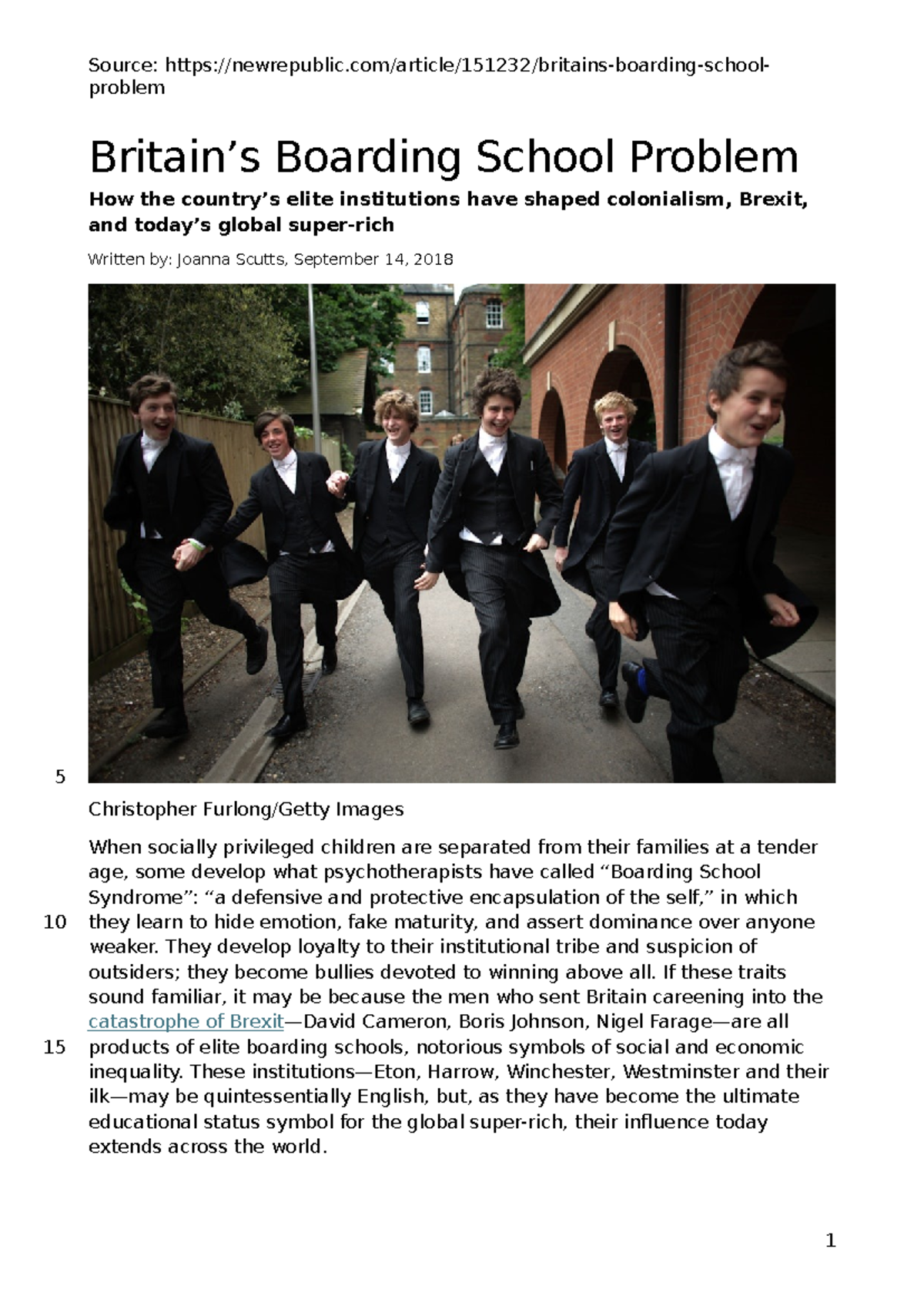 Britain's Boarding School Problem: Elite Education's Global Impact ...