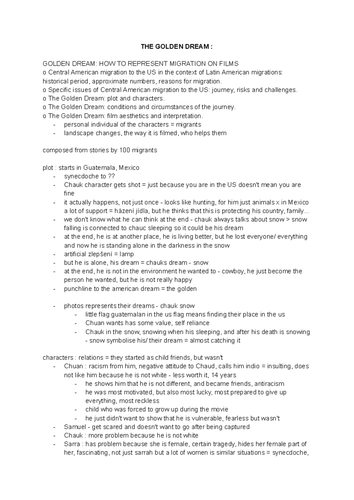 Migrations Through Languages and Literature: Analyzing 'The Golden ...